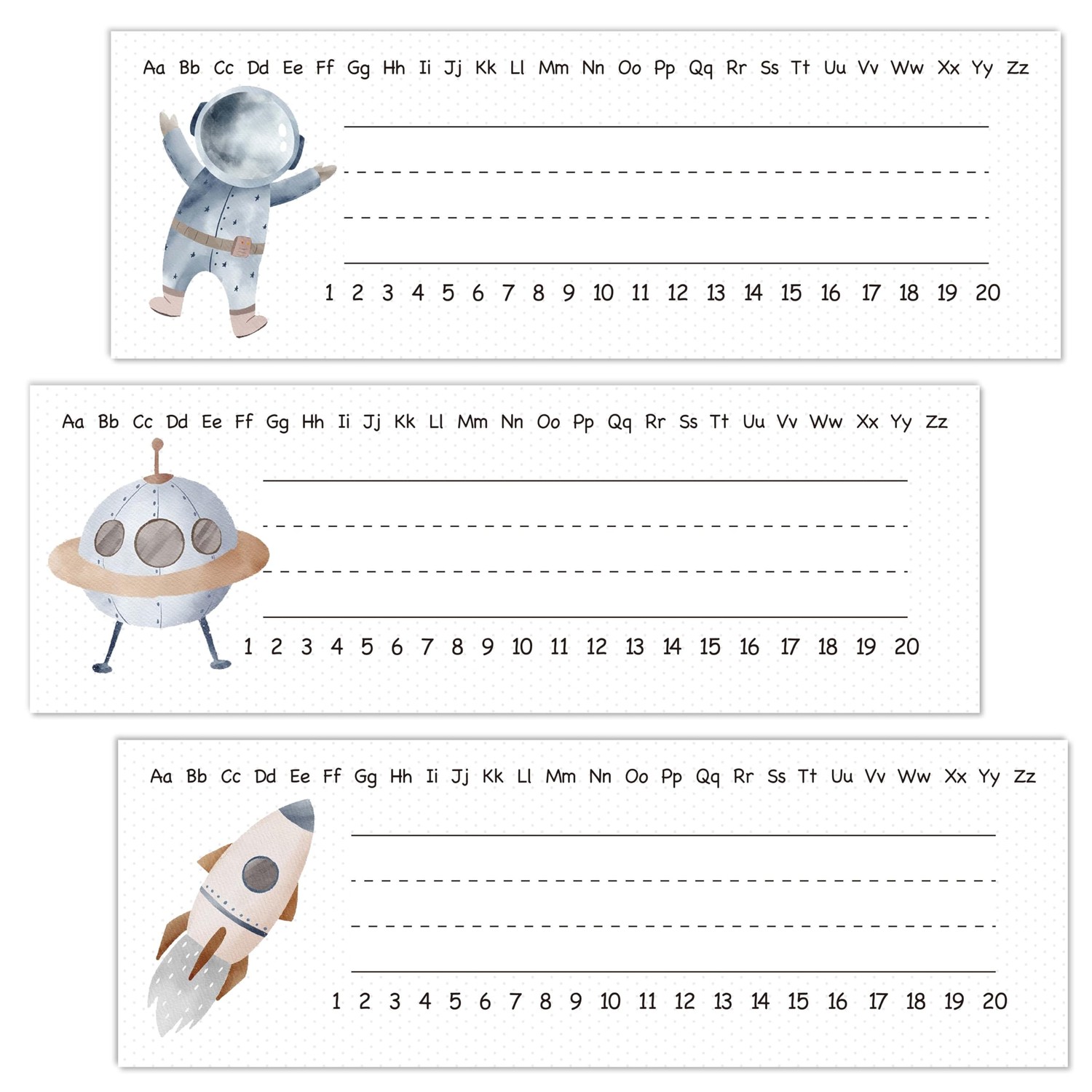 Name Tags for Classroom Desks, Outer Space Theme Students Name Plates ...