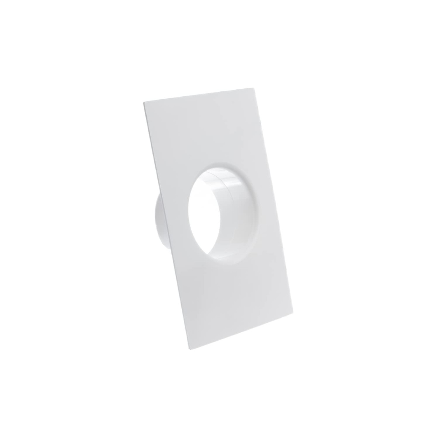 100mm / 4 Inch Straight Duct Connector with Flange - Round PVC Ducting ...