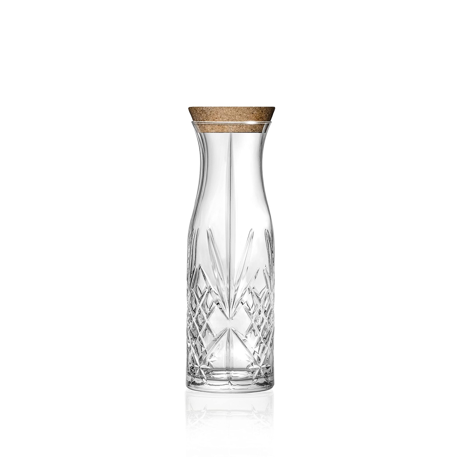 Glass - Carafe with Cork Stopper - Pitcher For Water - Juice - Punch ...