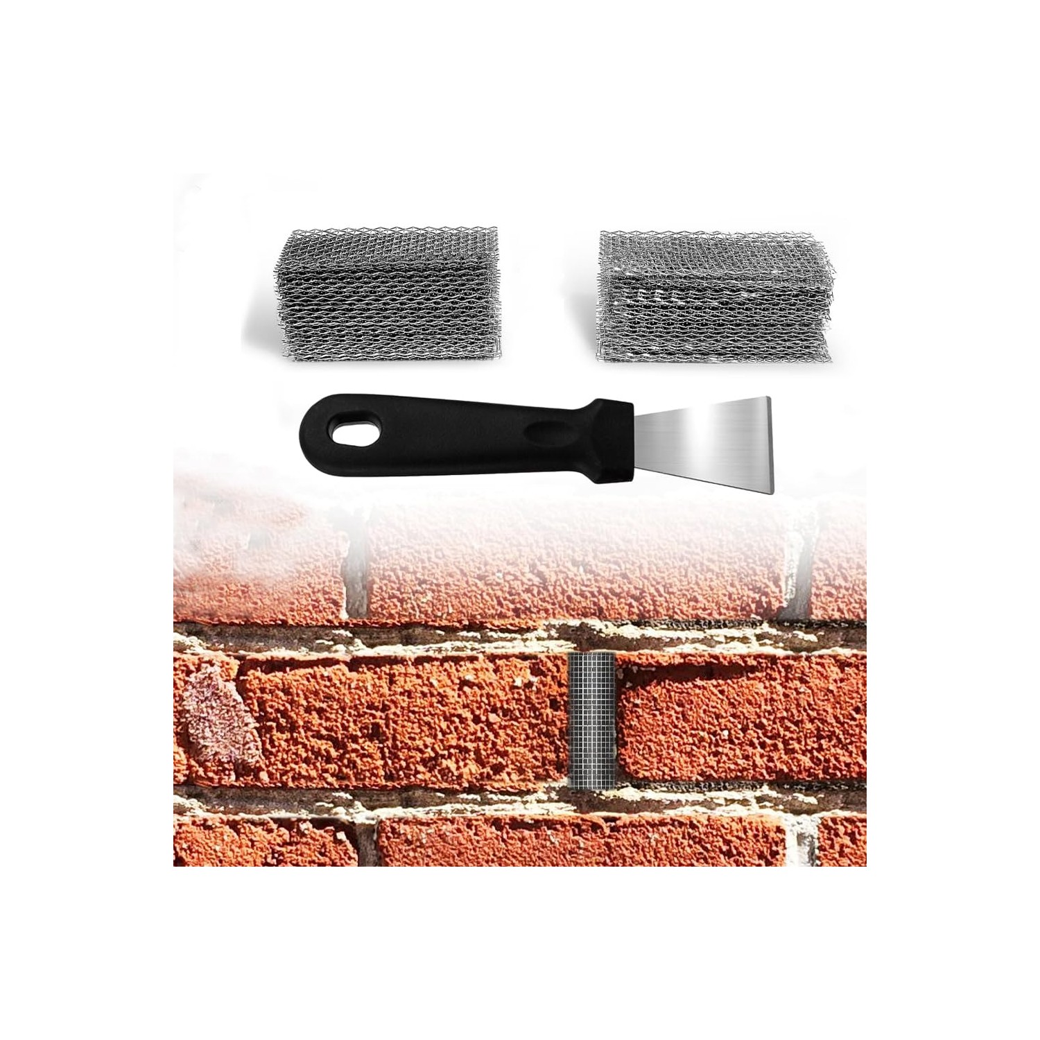 100 PCS Stainless Steel Brick Weep Hole Covers for Brick Walls，2.75 ...