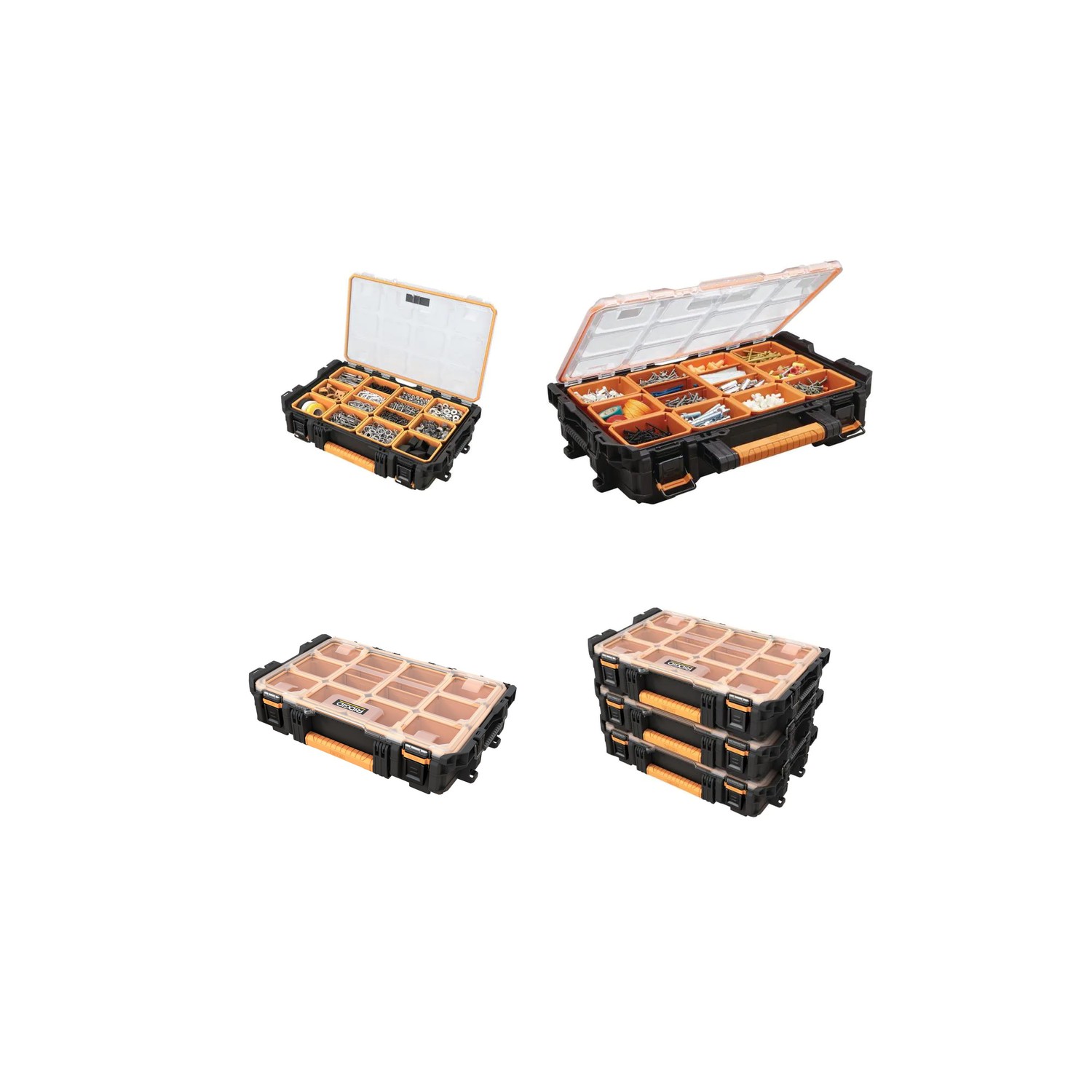 10-Compartment Small Parts Organizer RIDGID Pro System Gear - ibspot.com