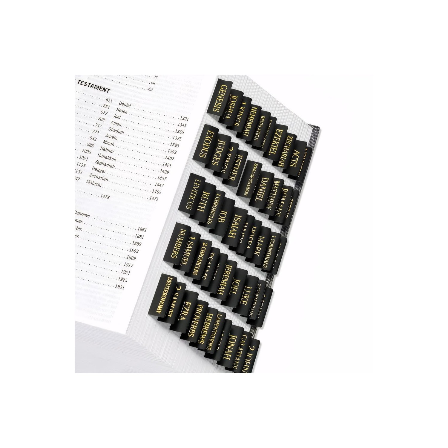 Belegao 75PCS Bible Tabs with Position Guide, Laminated Bible Index ...