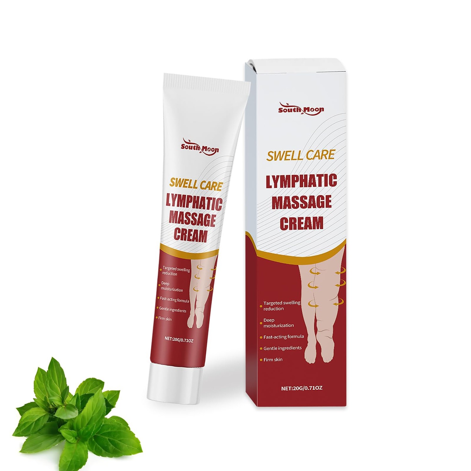 South Moon Swell Care Lymphatic Massage Cream, Bruising & Swelling ...