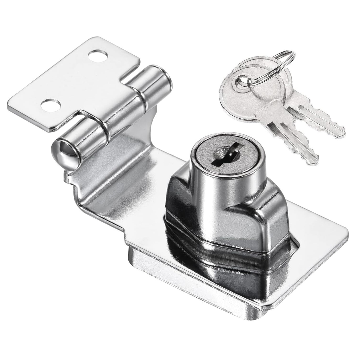 ZiYuya Hasp Lock Right Angle 90°, Door Hinge Lock with Keys Clasp Latch ...