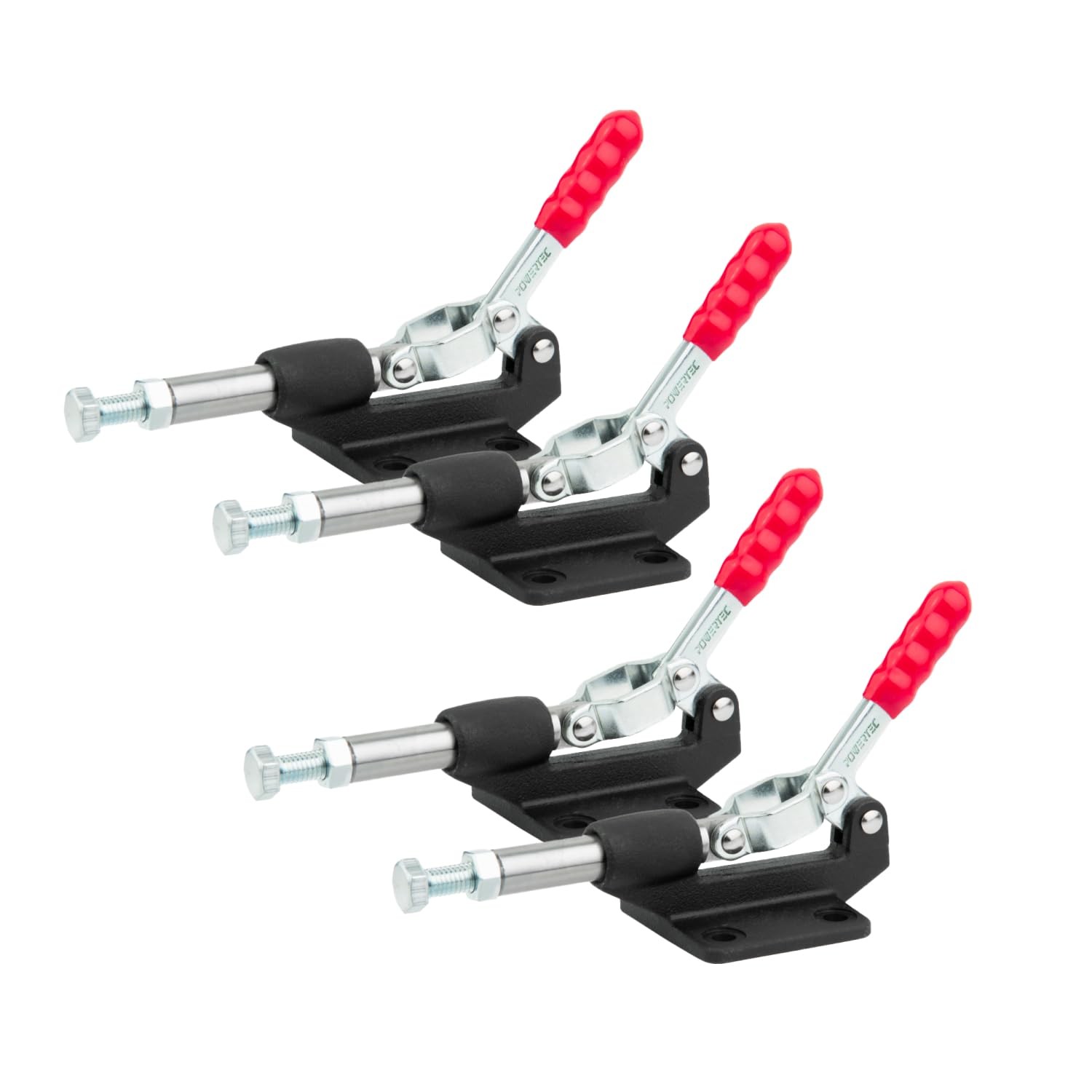 POWERTEC 4PK Push Pull Toggle Clamp, 500lbs Holding Capacity, 305CM ...