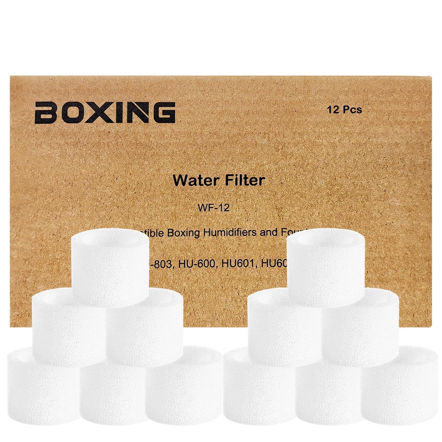 Boxing 12-Pack Top Fill Humidifier Replacement Filters, Capture ...