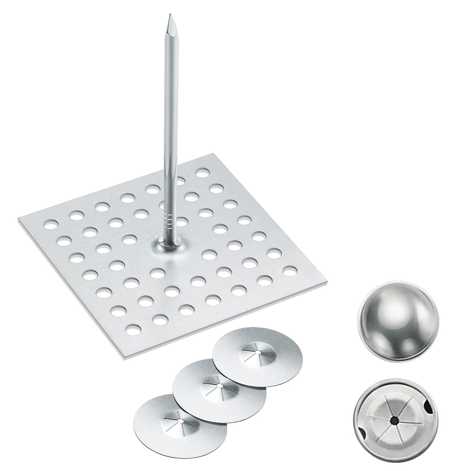 FUBEDY 150pcs Perforated Insulation Pins 2-1/2inch, 1.5 Inch Self ...