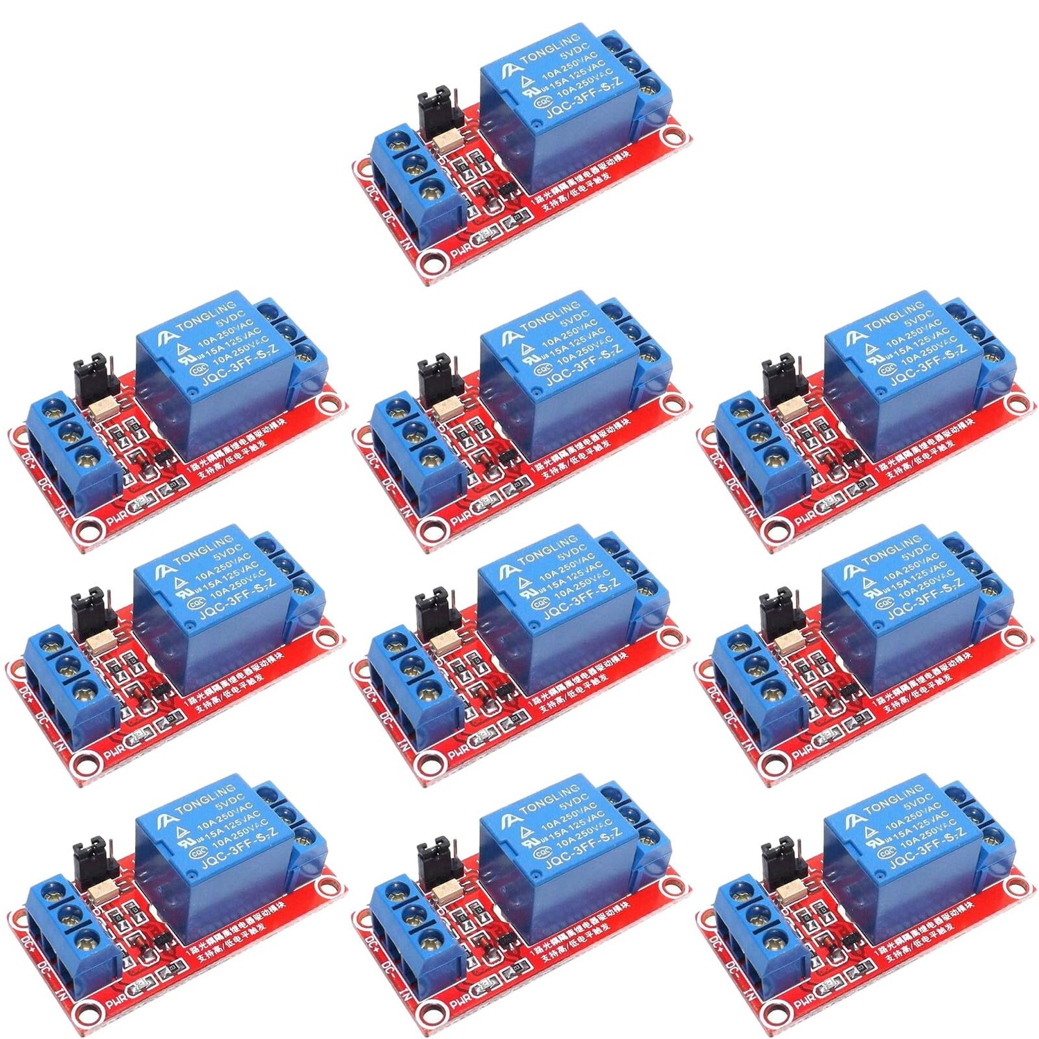 Relay Module 5 V: 1 Channel Relay Board with Optocoupler, Trigger ...