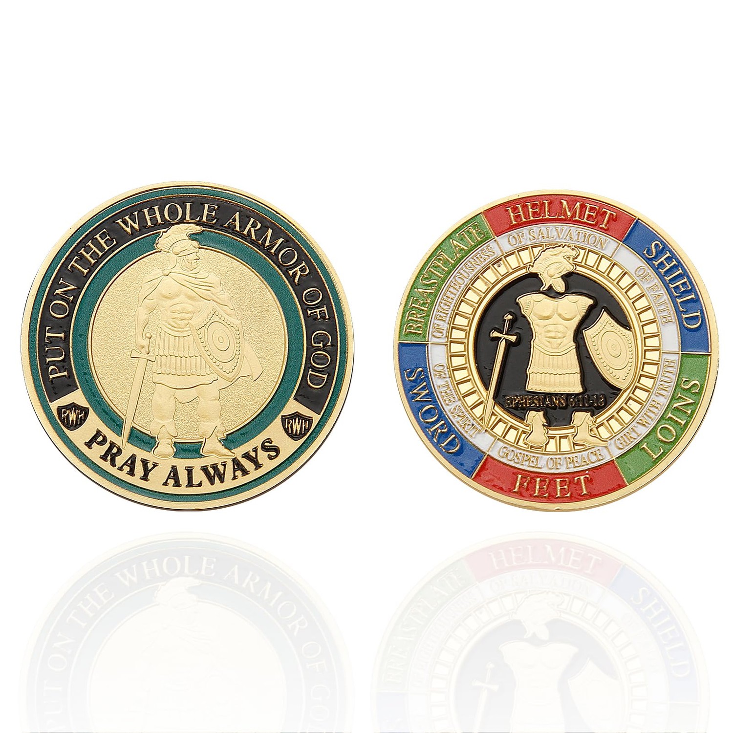 Armor of God Coins, Challenge Coins Custom Set, Full Armor of God ...