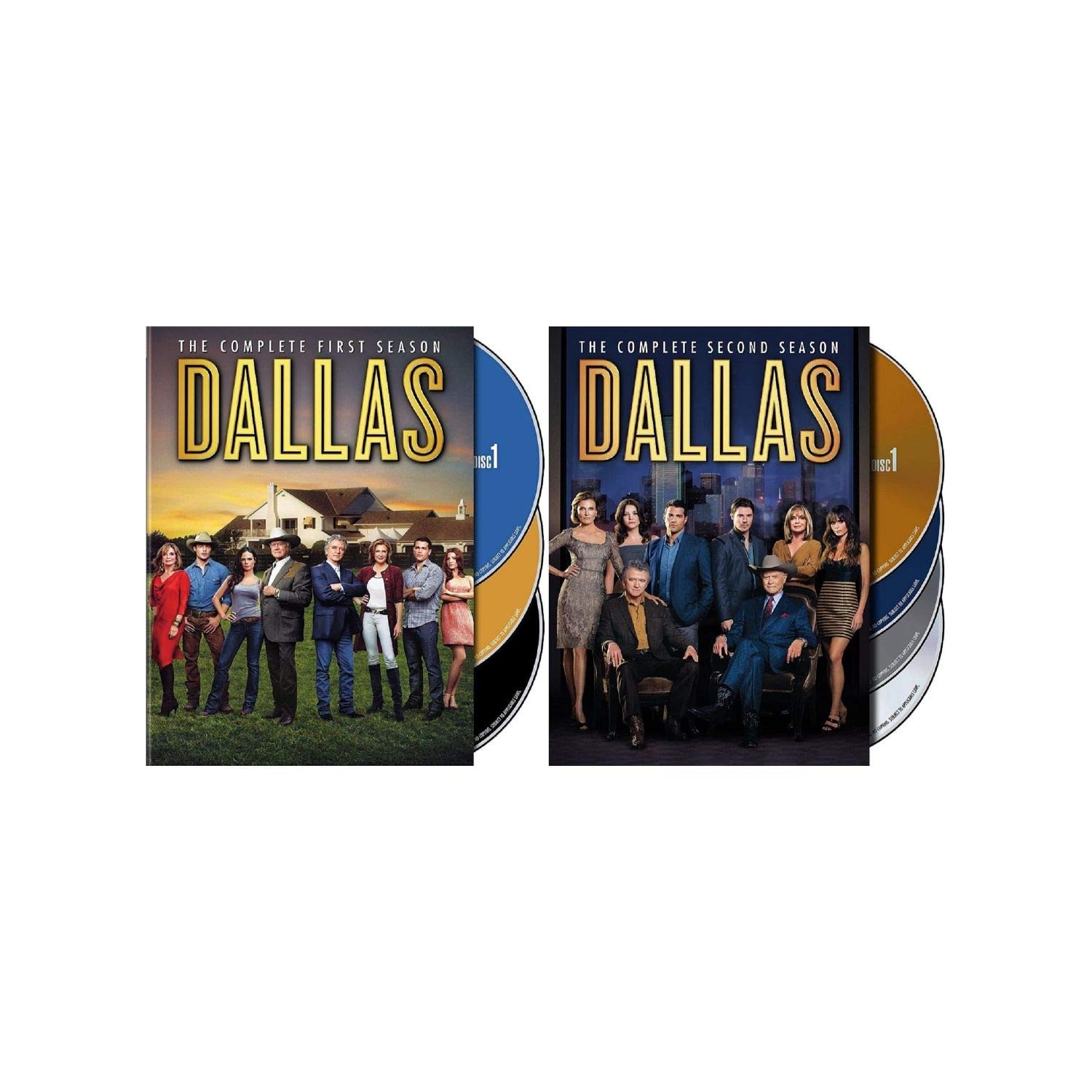 Dallas Seasons 1 / 2 (7 Disc DVD Set) Blu Ray Starring: Larry Hagman ...