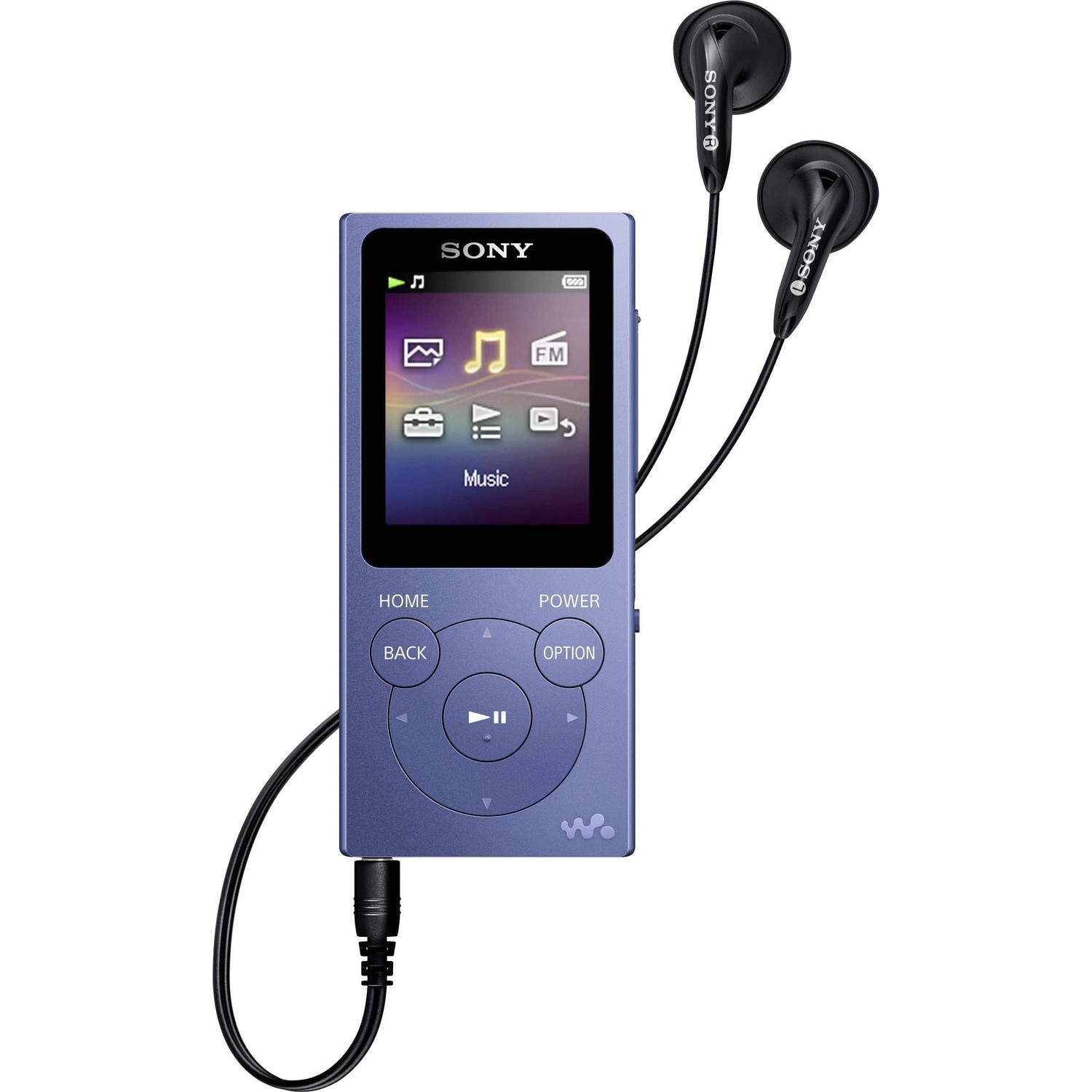 Sony NW-E394 Walkman 8GB (photo storage, FM radio function), blue ...