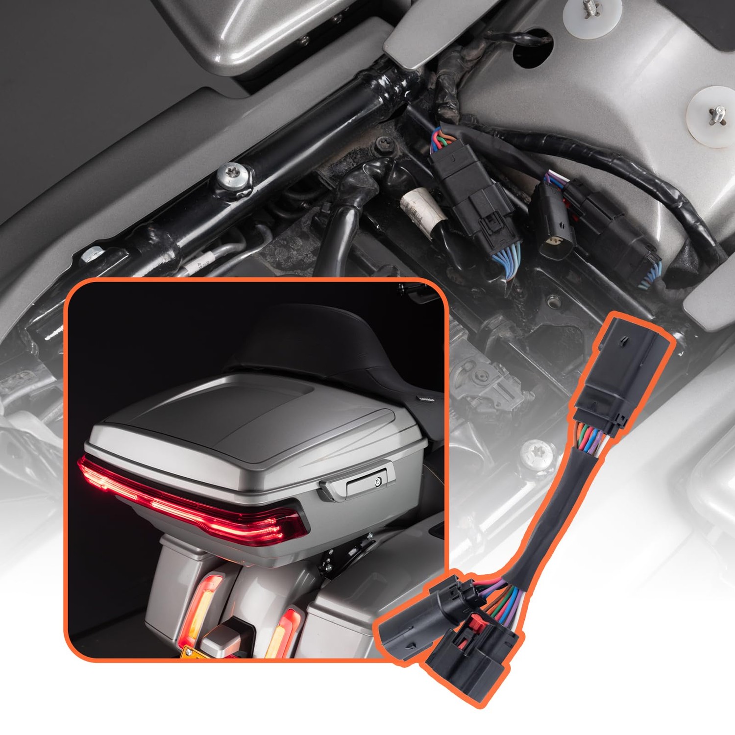 Advanblack Tour Pack Wire Harness Adapter for Add on Wrap-Around Tour ...