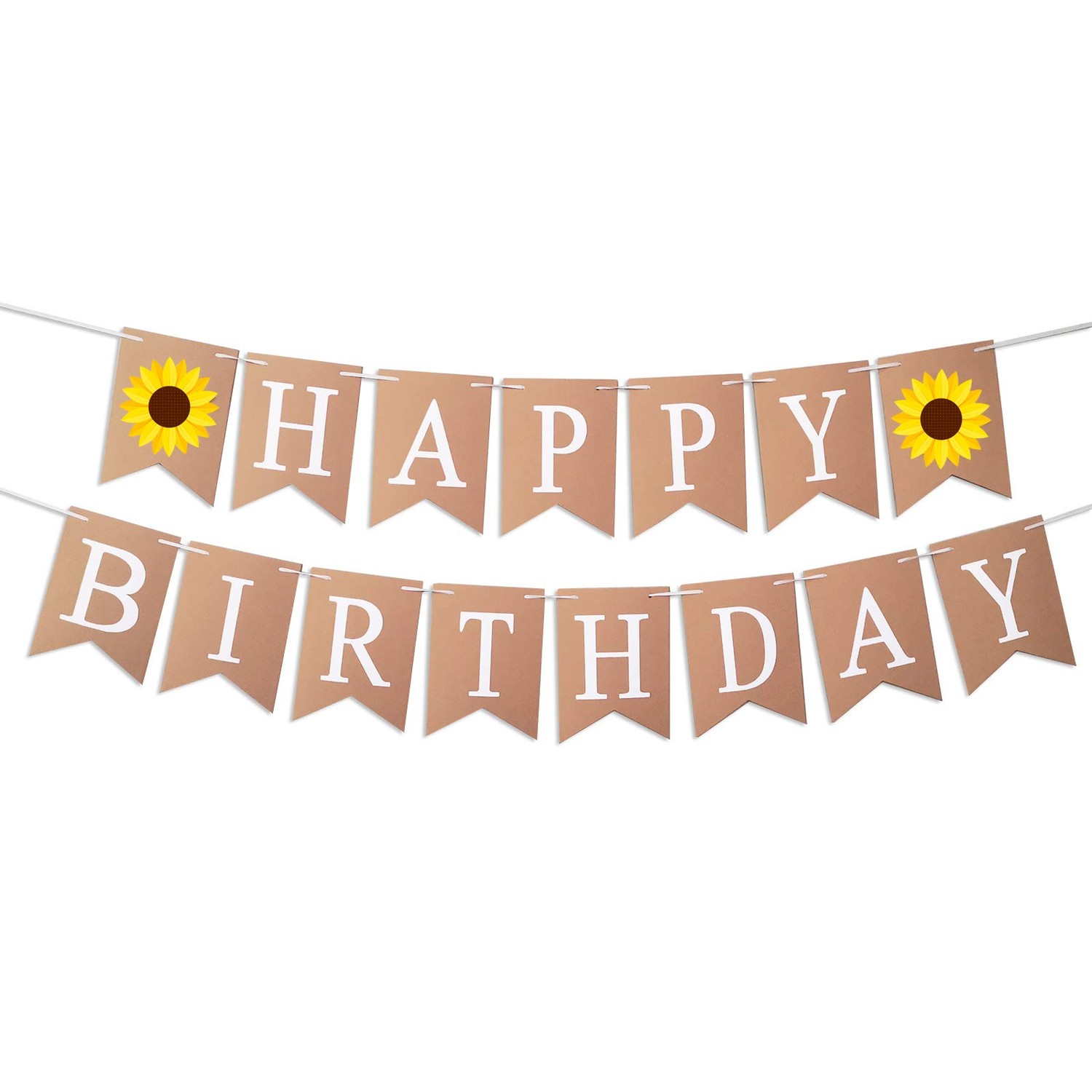 Sunflower Happy Birthday Banner Sunflower Theme Party Decorations for ...