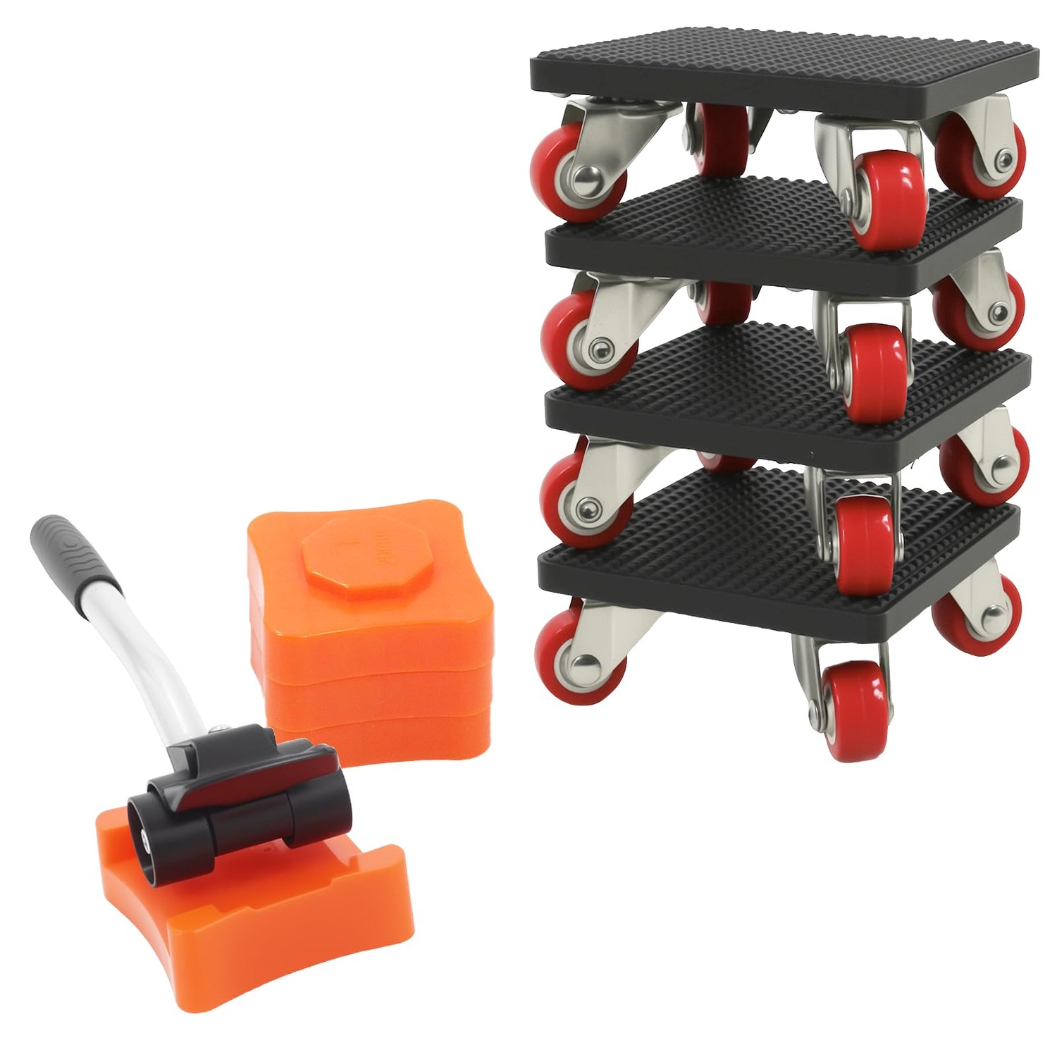 Furniture Transport Roller Set with 4 Transport Wheels and Furniture ...
