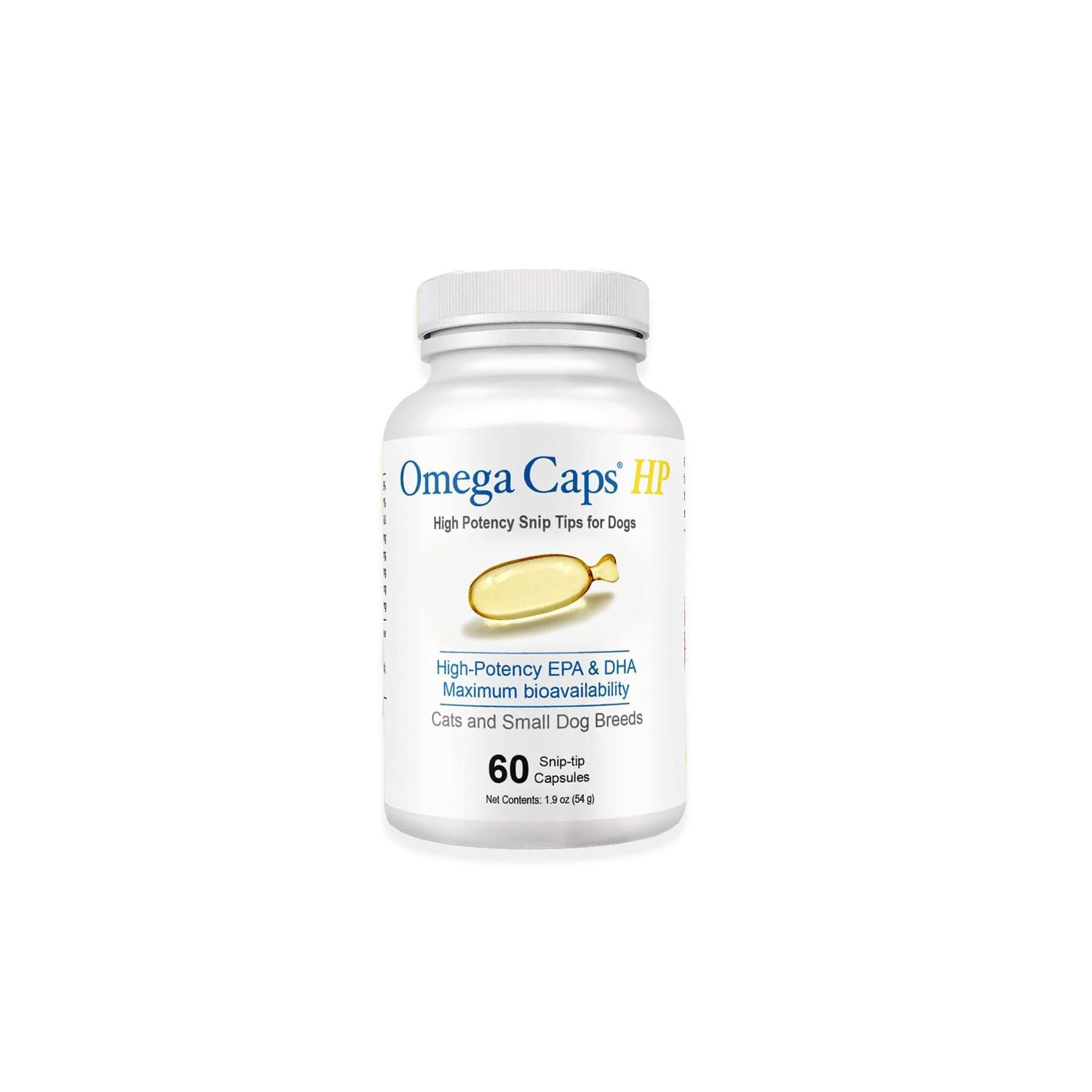 Omega-Caps HP (High Potency) Snip Tips for Cats & Smaller Dogs-Vet ...