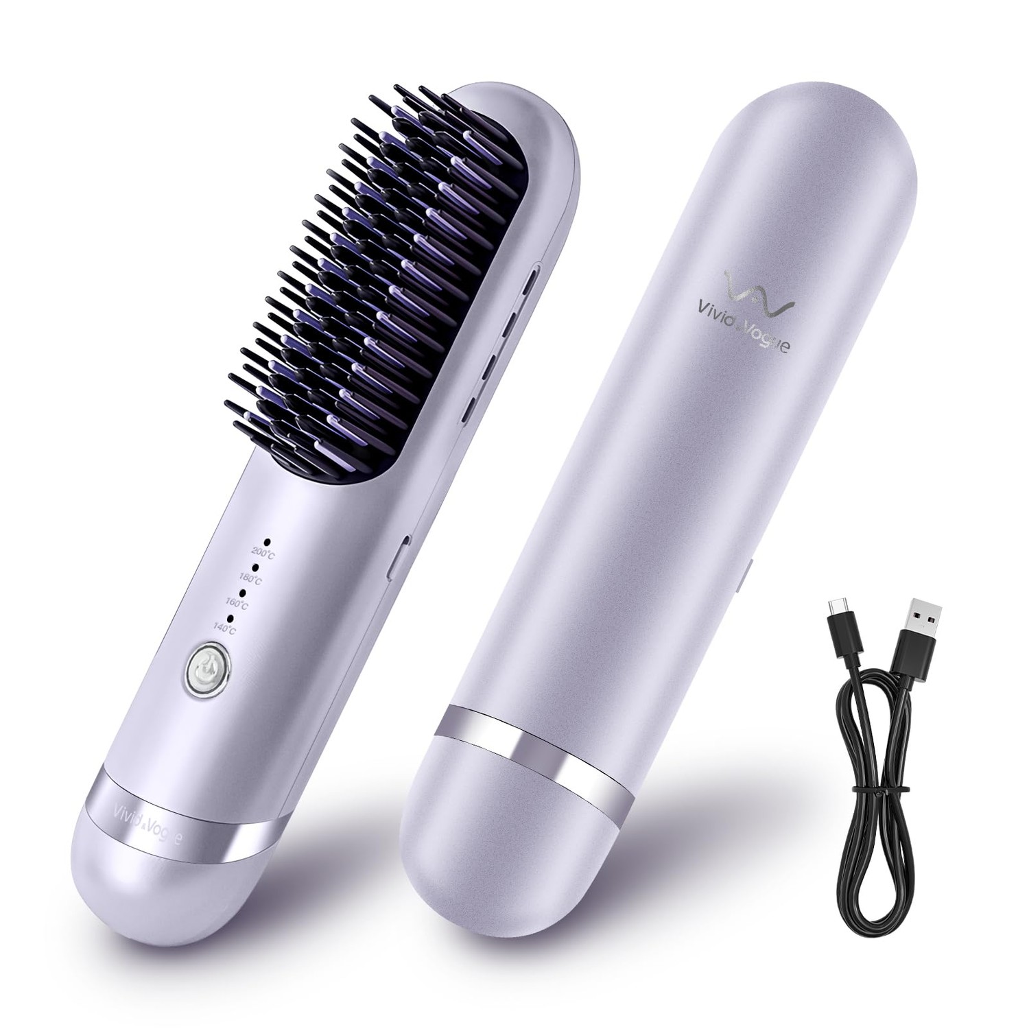 Cordless Straightener Comb, 200 Million Plasma Ionic Hair Straightening ...