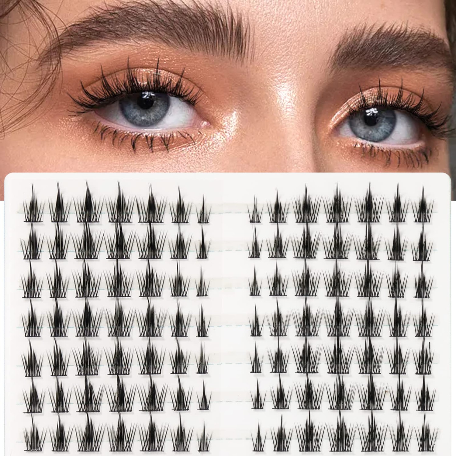 Manga Lashes Individual Anime Lashes 98pcs Manga Lash Clusters 8-13mm ...