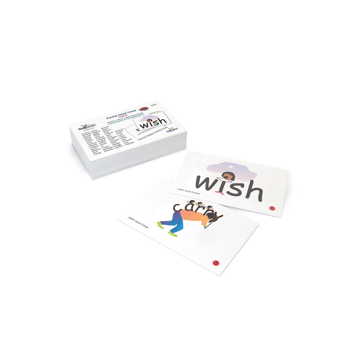 SnapWords List E Pocket Chart Cards Sight Words Flash Cards - ibspot.com