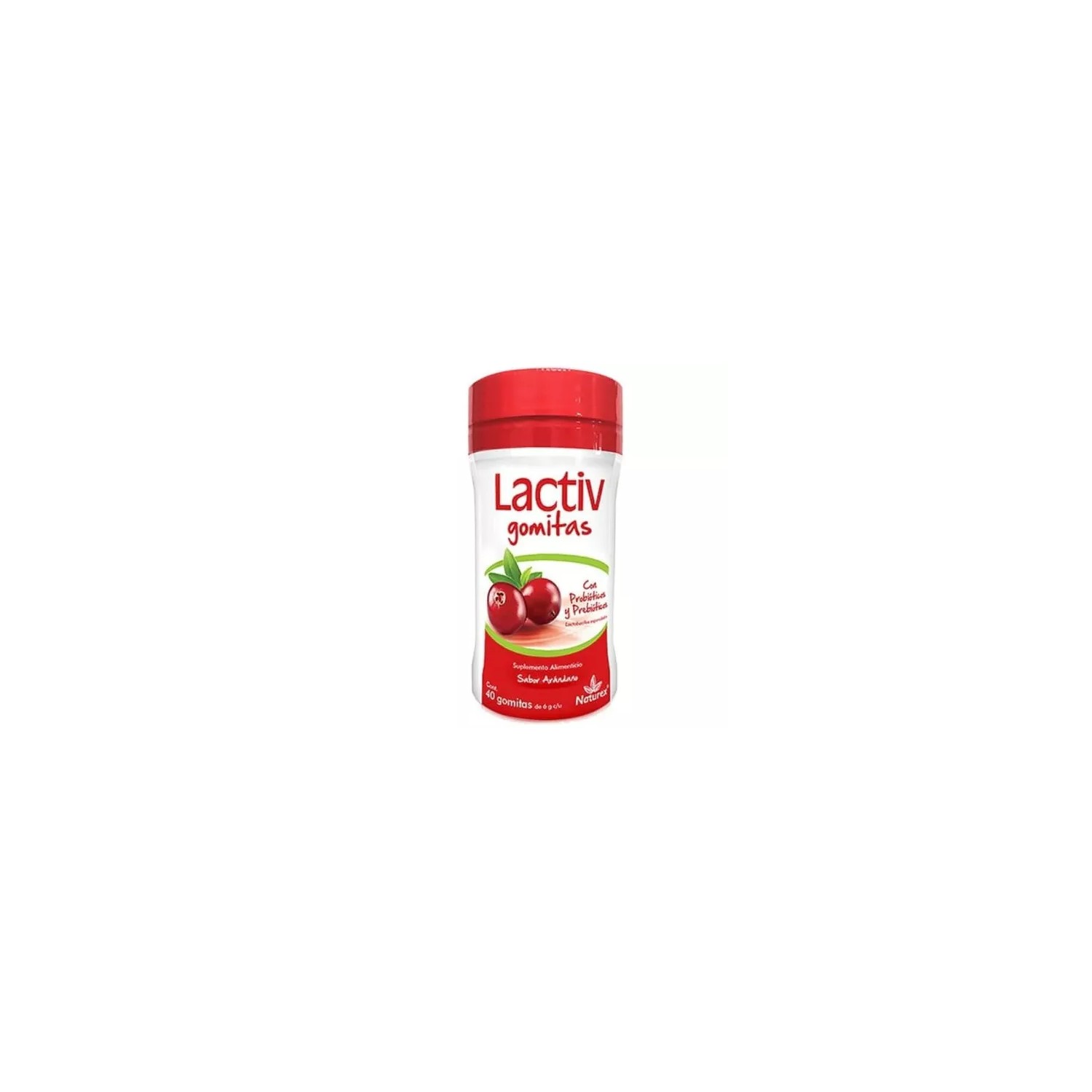 Naturex Lactiv Gomitas C/40 Lactobacilos Probioticos Y Prebioticos ...