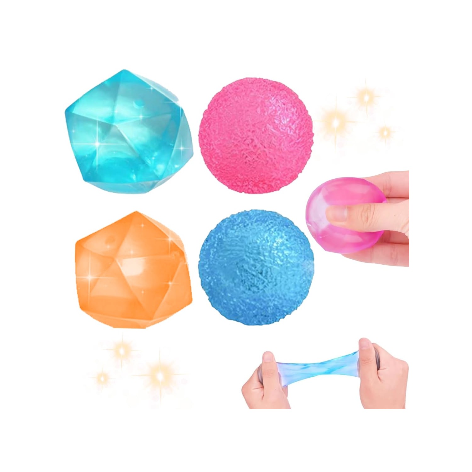 Squishy Stress Ball, Anti-Stress Ball Children, Diamonds Squeeze ...