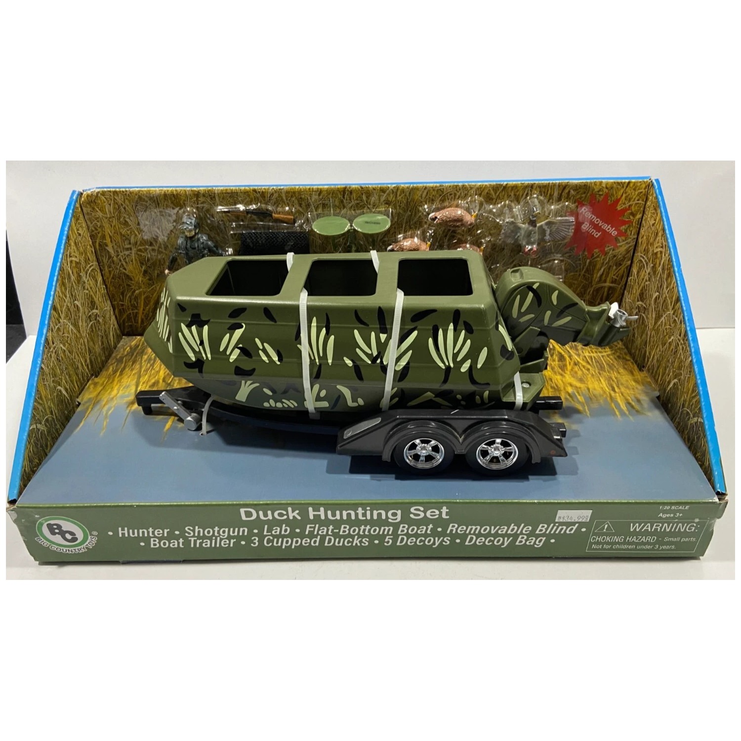Big Country Toys - Duck Hunting Set with Boat, Trailer & Figures 1:20 ...