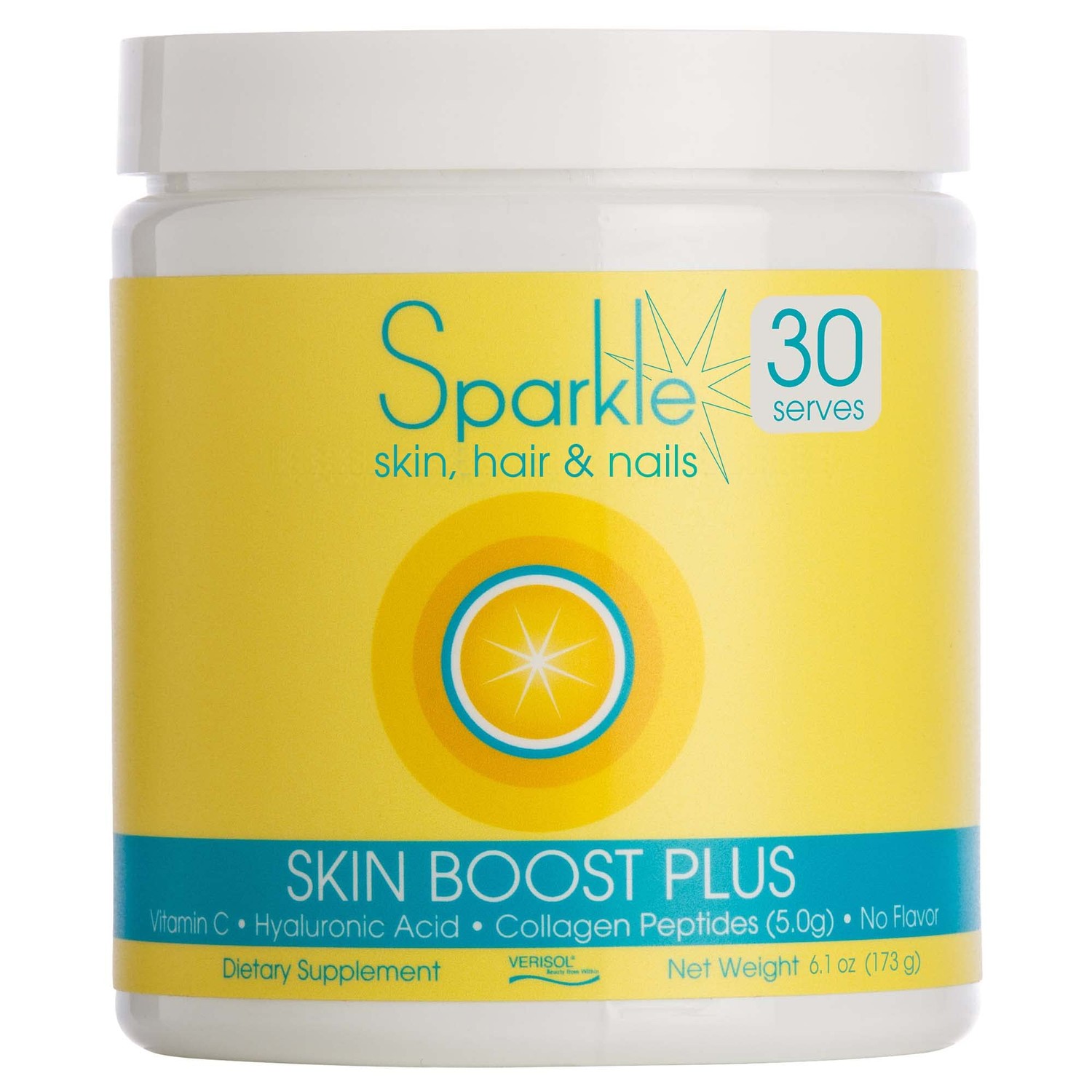 Hydrolyzed Collagen Powder - Sparkle Skin Boost Plus (No Flavor) [30 ...