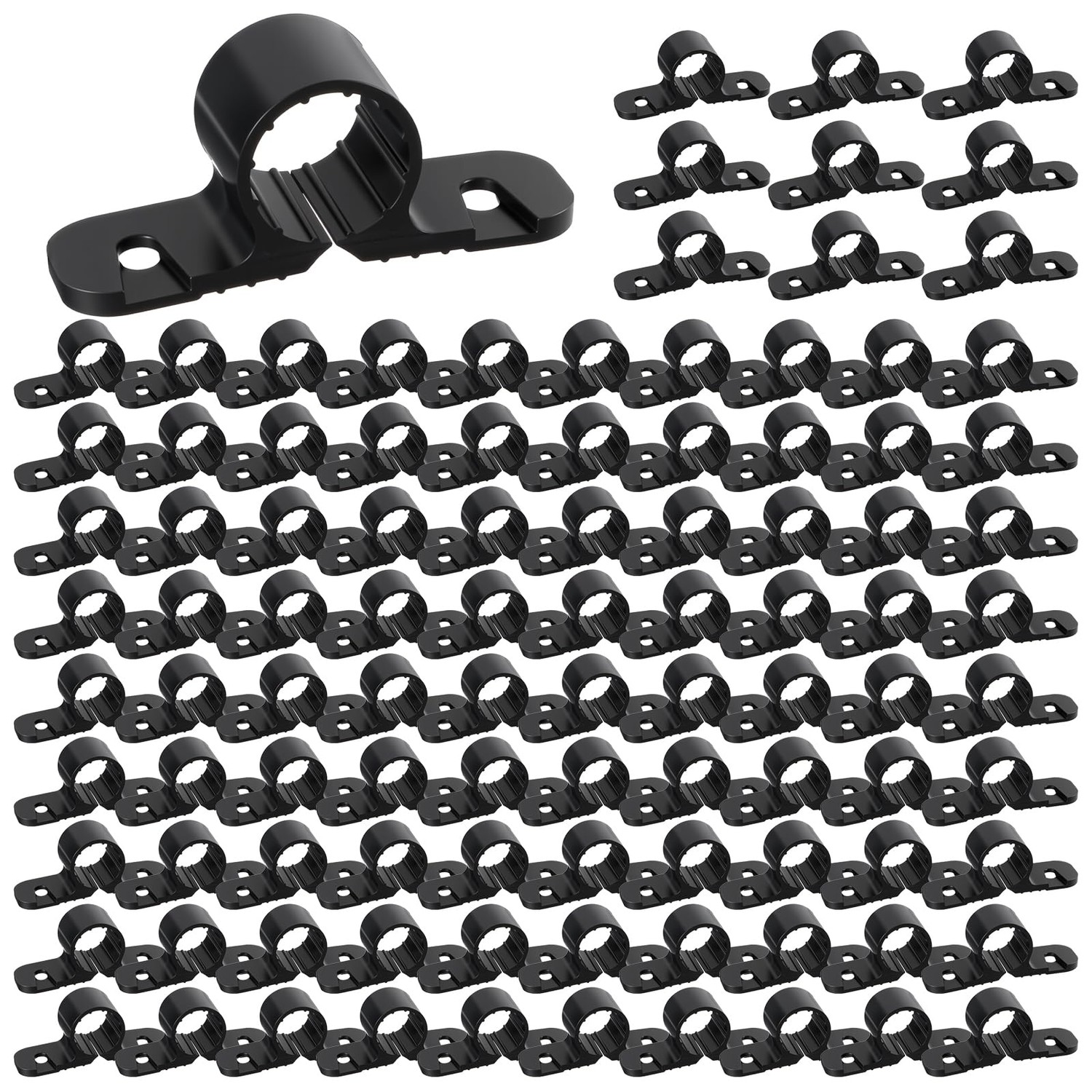 100 Pack 1/2 Inch Pipe Supports Suspension Clamp Pipe Clamps Pex Clamps ...