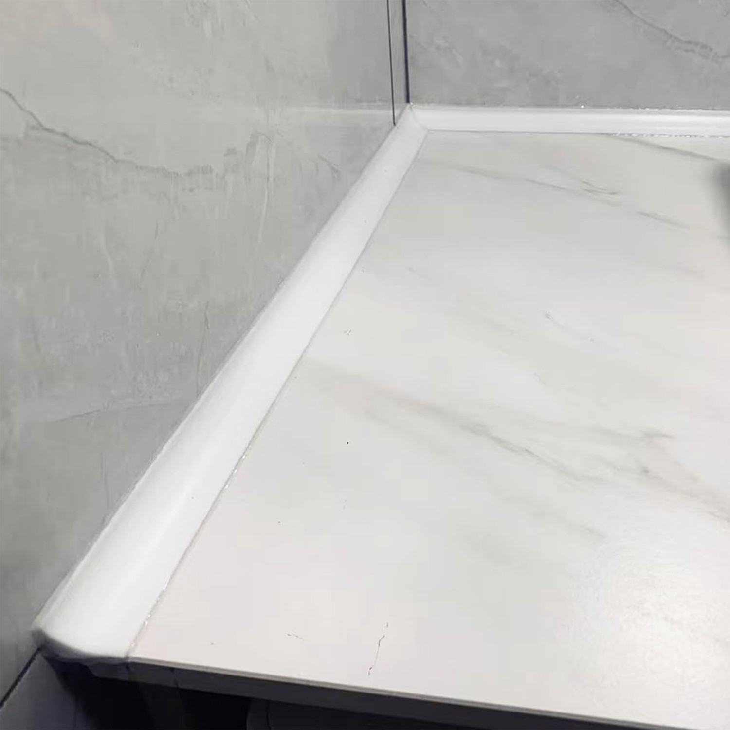 Shower Threshold Water Dam, Water Barrier Strip, Silicone Water ...
