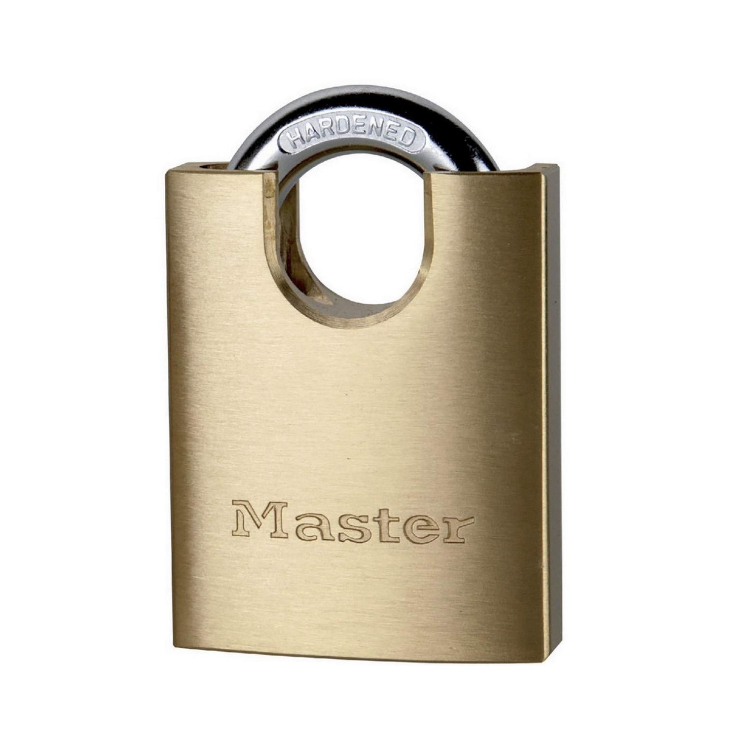 Master Lock Solid Brass 50mm Padlock 5-Pin Shrouded Shackle - ibspot.com