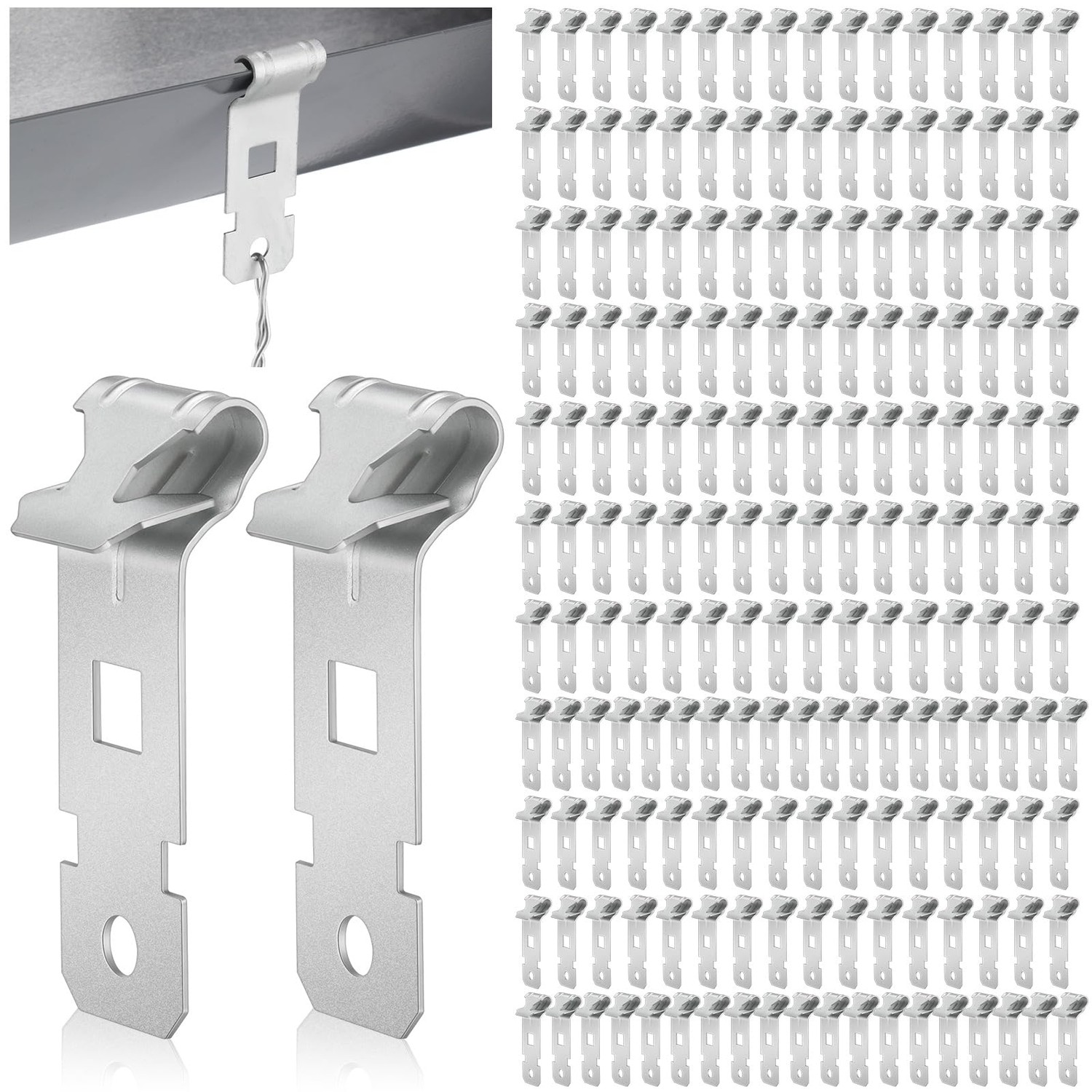 Blulu 250 Pcs Z-Purlin Clips for Angled Flanges 1/8"-1/4" Thick, Z ...