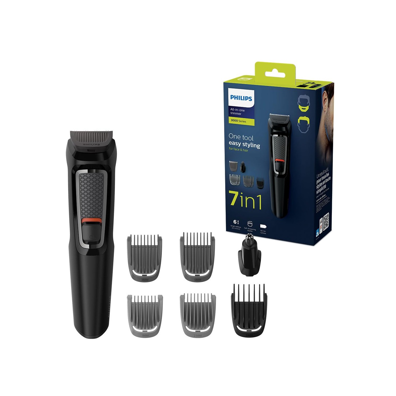 Philips Philips 7-in-1 All-In-One Trimmer, Series 3000 Grooming Kit for ...
