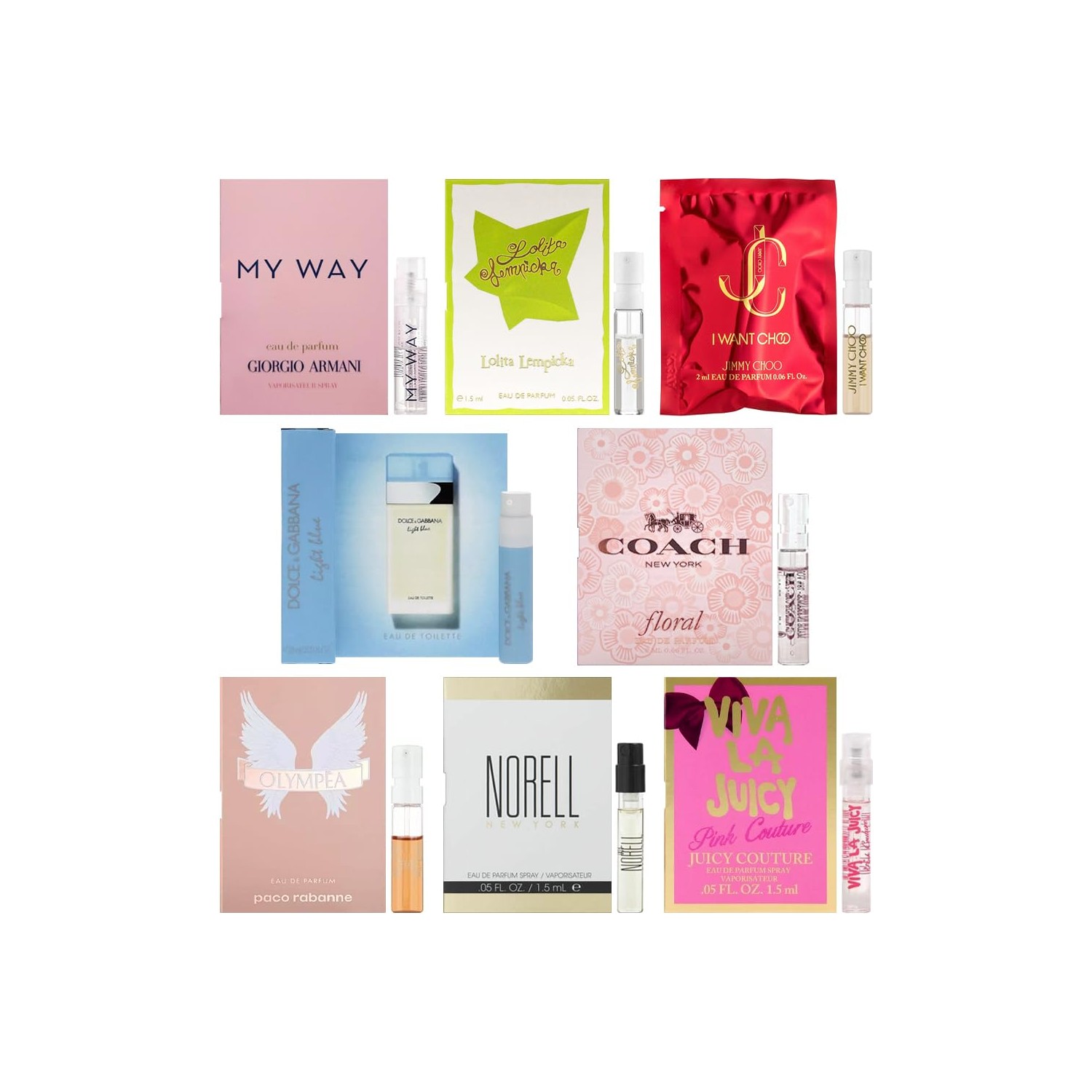 JRoBeauty Perfume High End Designer Fragrance Sampler Set for Women ...