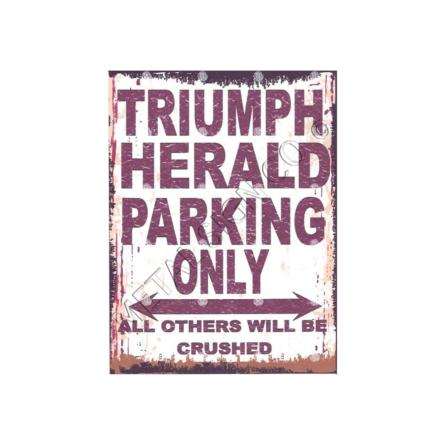 TRACY'S SIGNS small TRIUMPH HERALD classic car METAL SIGN RETRO VINTAGE ...