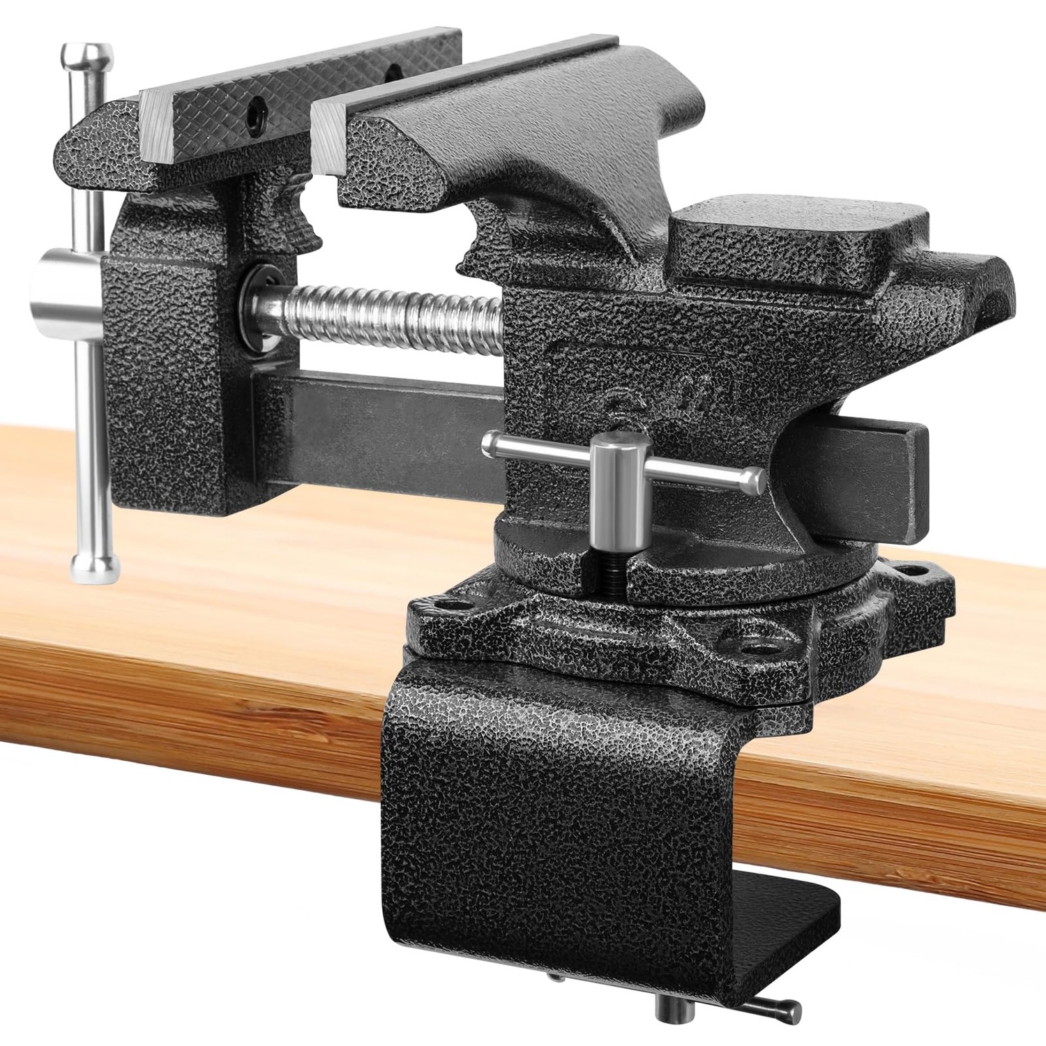6-Inch Bench VIse - Workbench Vise with Heavy Duty Forged Steel ...