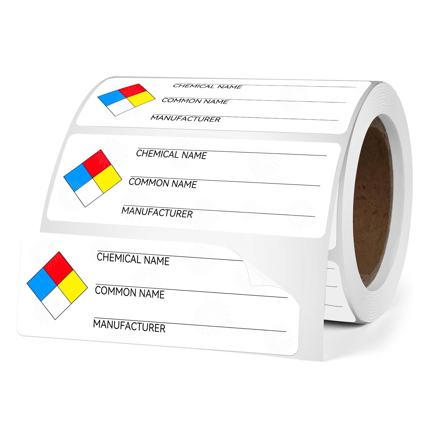 SDS Stickers/MSDS Stickers for Chemical Safety Data 1x3 Inch-Common ...