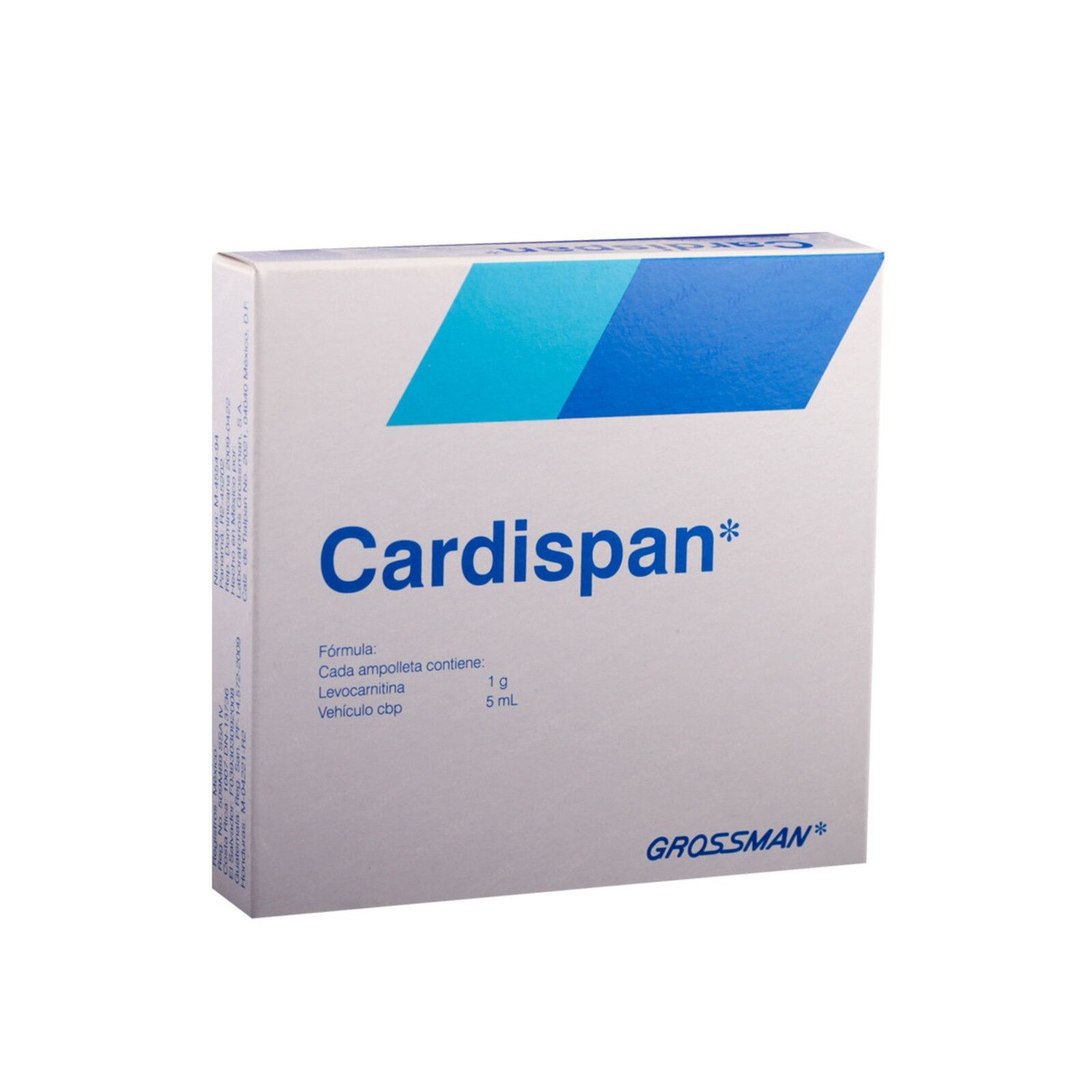 Cardispan 1 g/ 5 ml Solución Inyectable 5 Ampolletas - ibspot.com