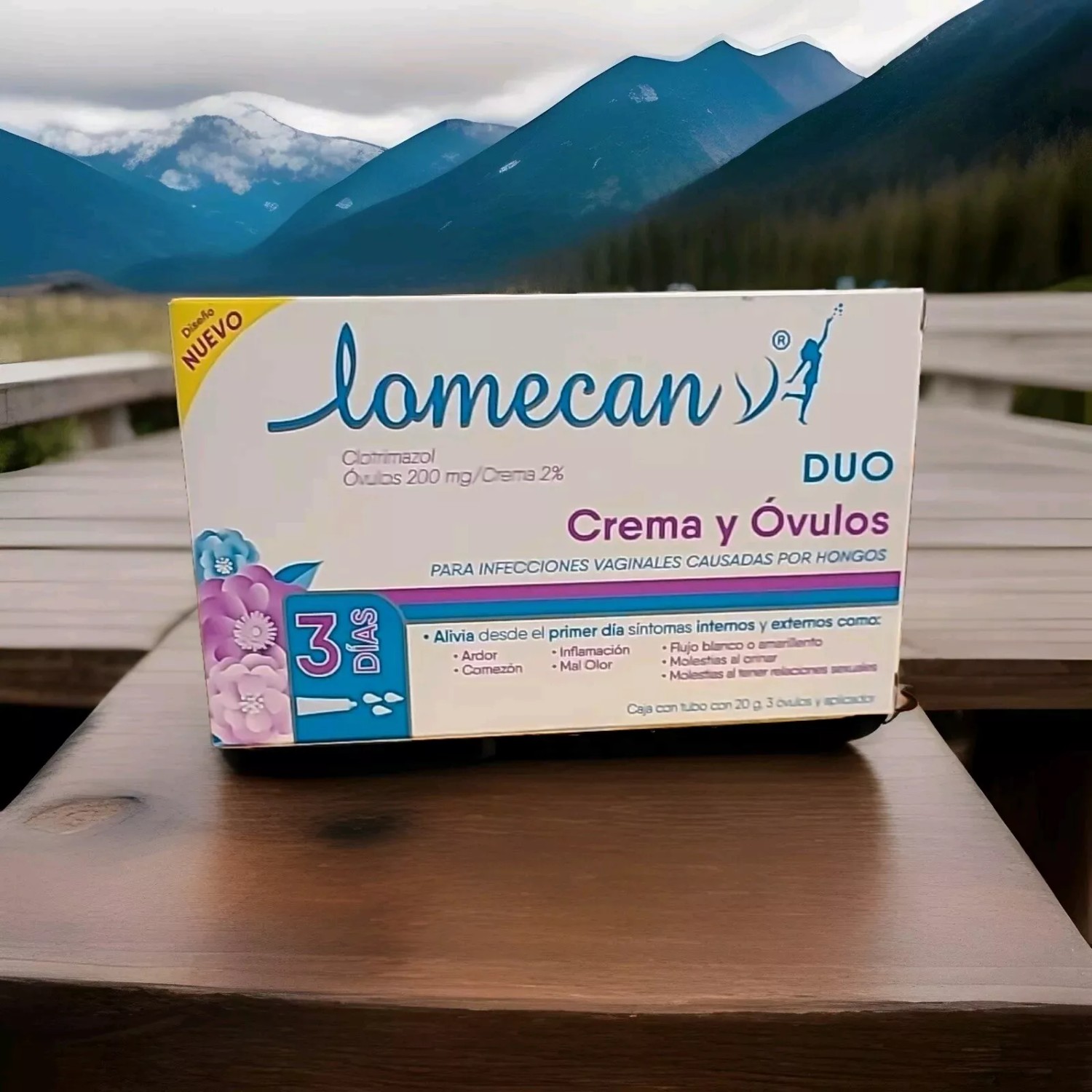Lomecan OTC (1) DUO Lomecan V 200mg 3 Óvulos + Crema Infección vaginal ...
