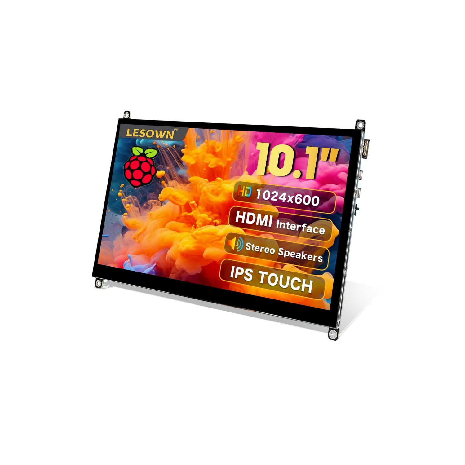 LESOWN 10 inch Monitor HDMI Touchscreen 10.1 inch Small Display LCD ...