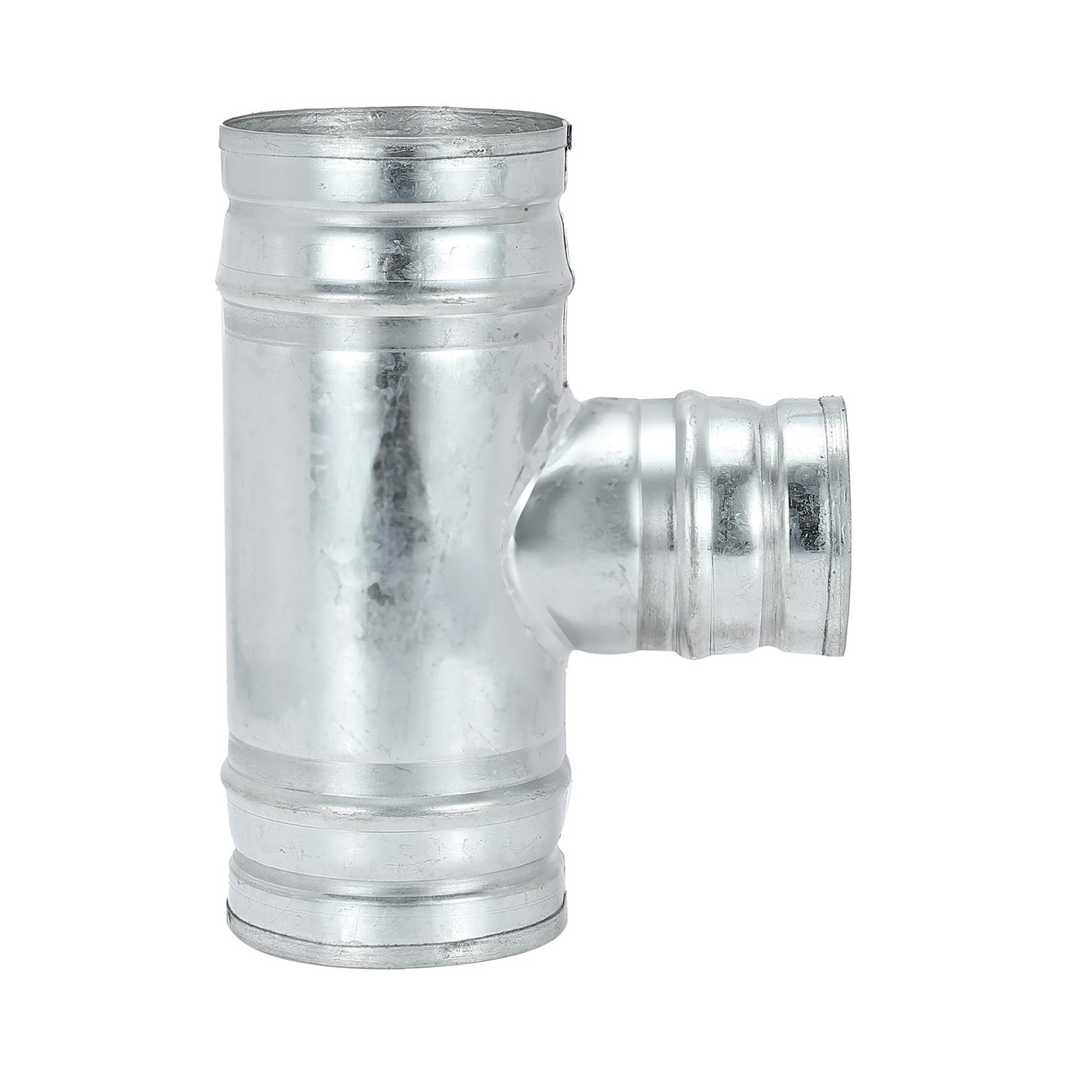 PATIKIL 4 Inch to 3 Inch 3 Way Duct Connector, Galvanized Steel 90 ...