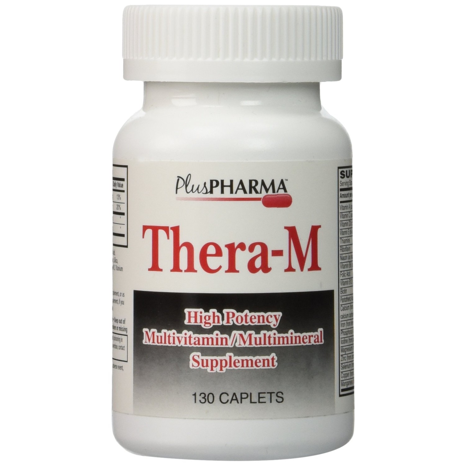 Plus Pharma Thera-M Multivitamin Multimineral Supplement 130 Caplets ...