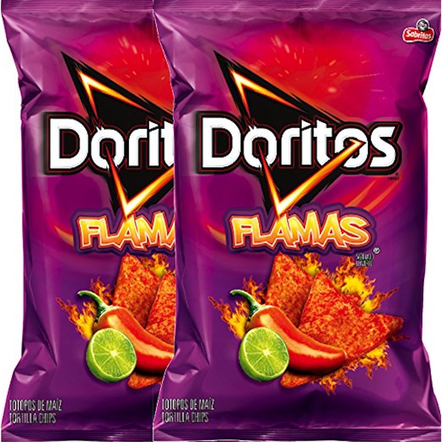 Doritos Flamas Flavored Tortilla Chips Net Wt 7.5 Oz (2) - ibspot.com