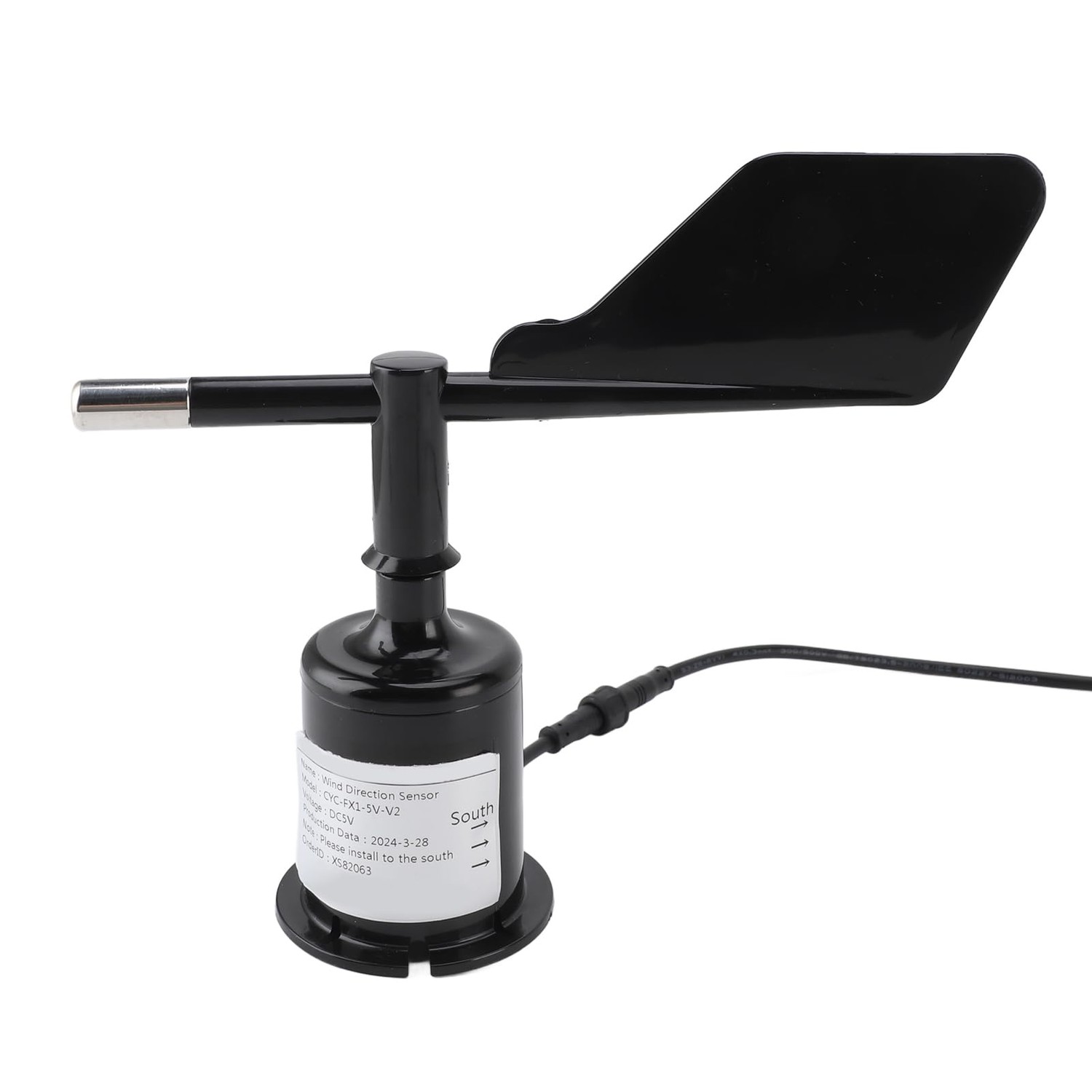 Luocute Anemometer Wind Meter, Wind Direction Sensor Transmitter 360 ...