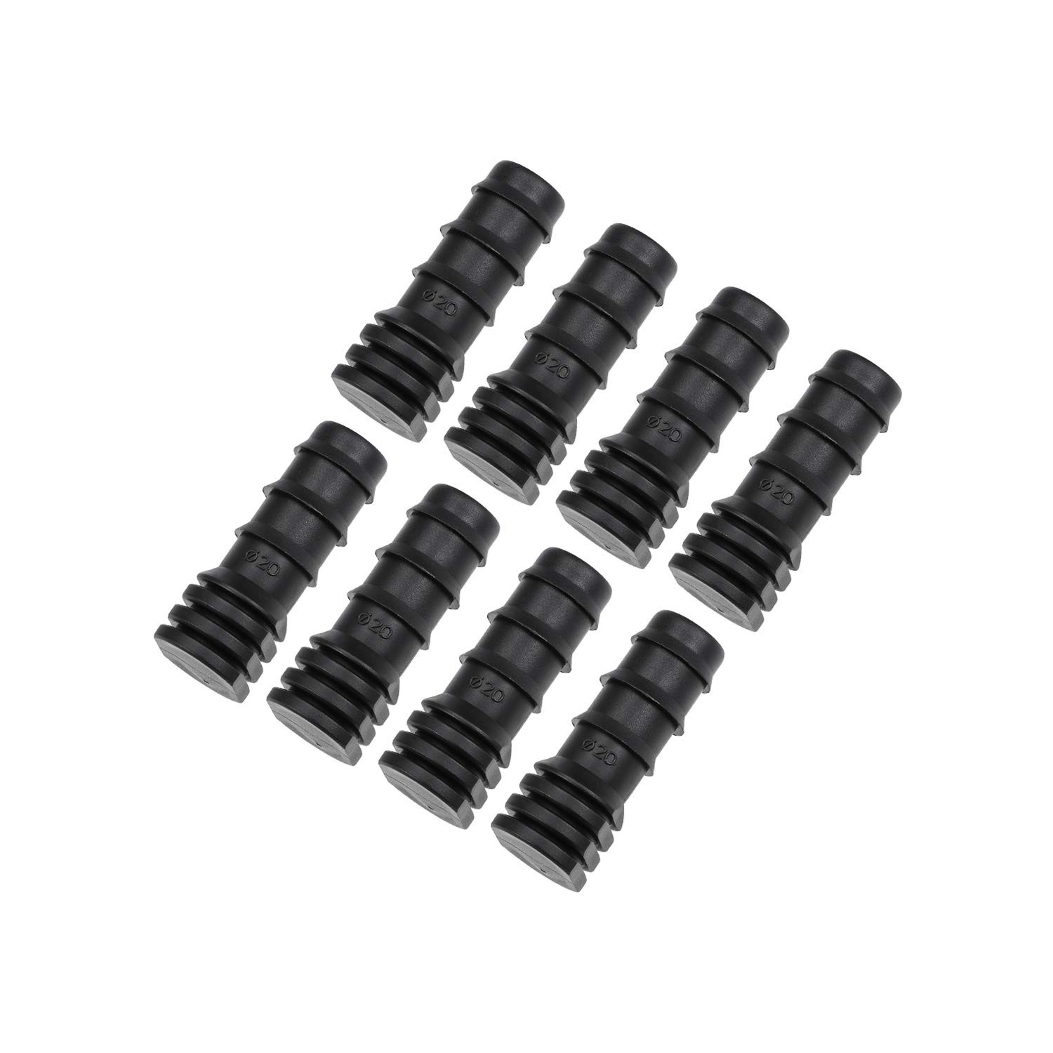 sourcing map Barb Drip Pipe End Closure Cap 20PE Hose Plug Connector ...
