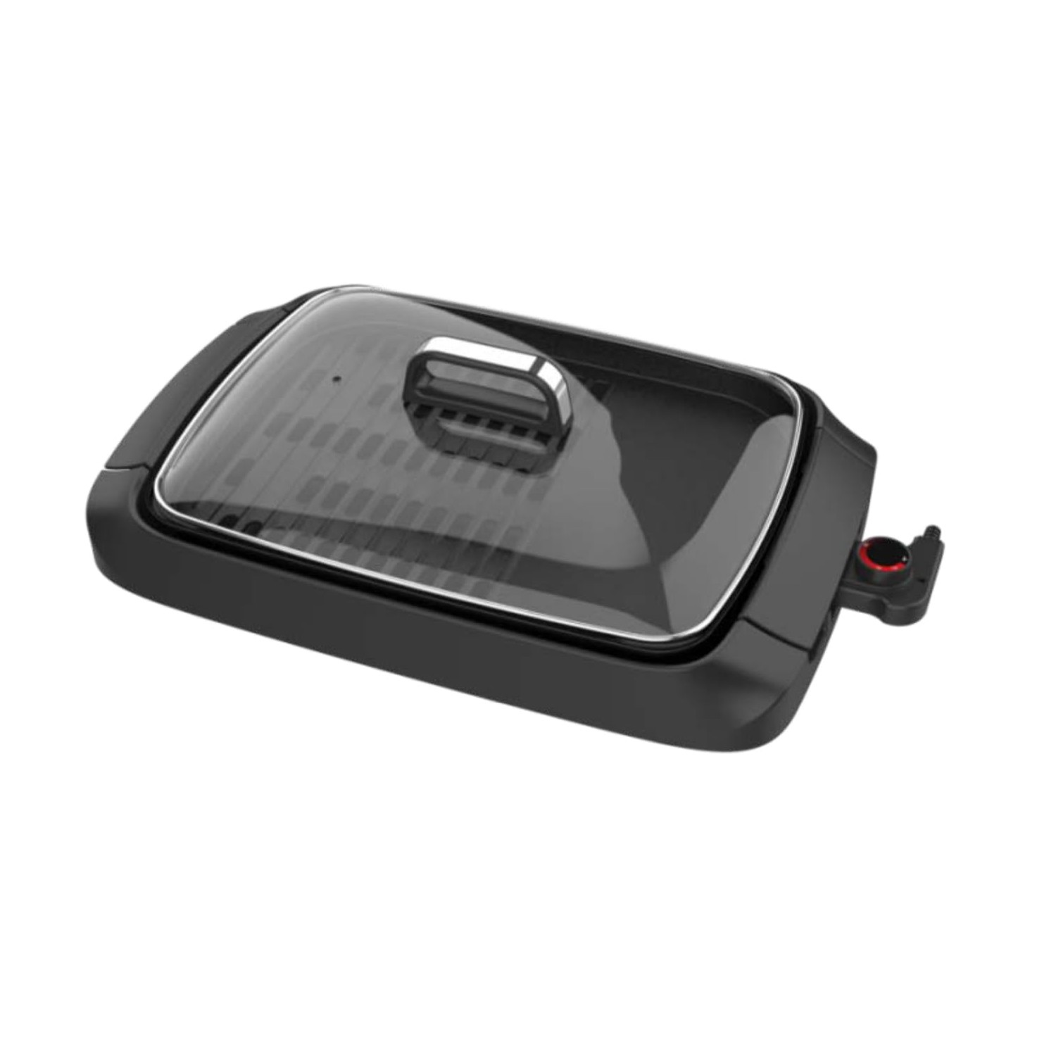 ADDIS Smokeless Indoor Electric Grill with Tempered Glass Lid and Drip ...