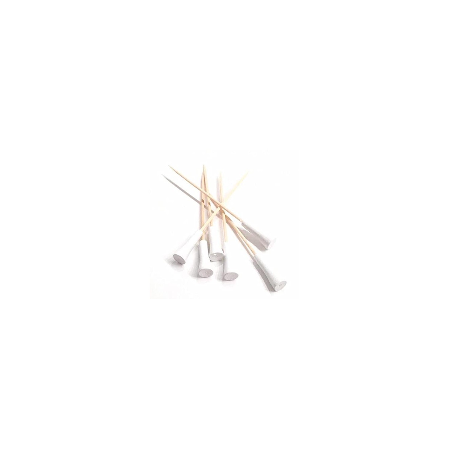 CANAPE KING Golf Tee Skewers - 100pcs Disposable Natural Bamboo Fruit ...