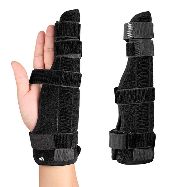 DZOZO Boxer Finger Splint Adjustable Fracture Splint Metacarpal Hand ...