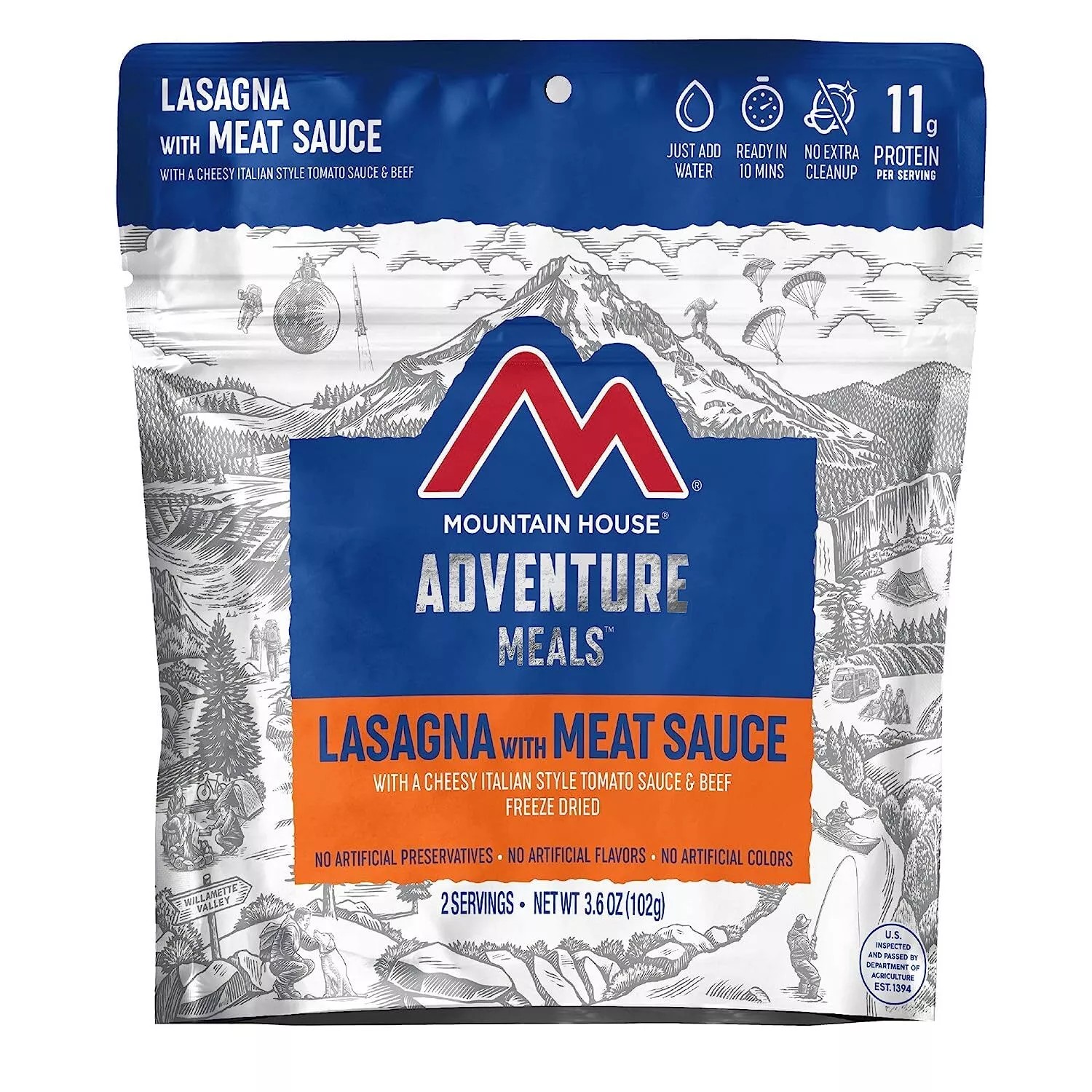Mountain House Lasagna with Meat Sauce Freeze-Dried Emergency Food ...