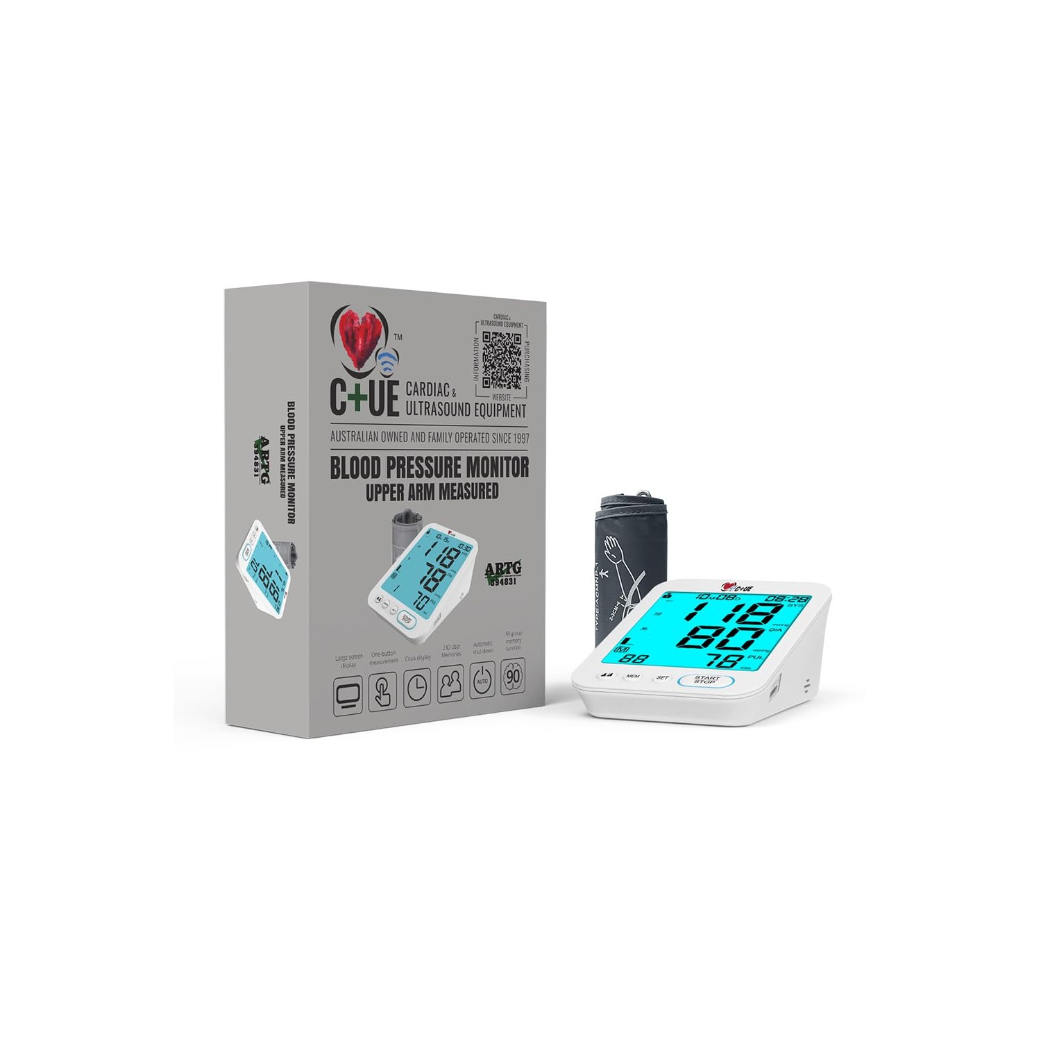 C+UE, Hospital Grade Blood Pressure Monitor, Arm Measured. - ibspot.com