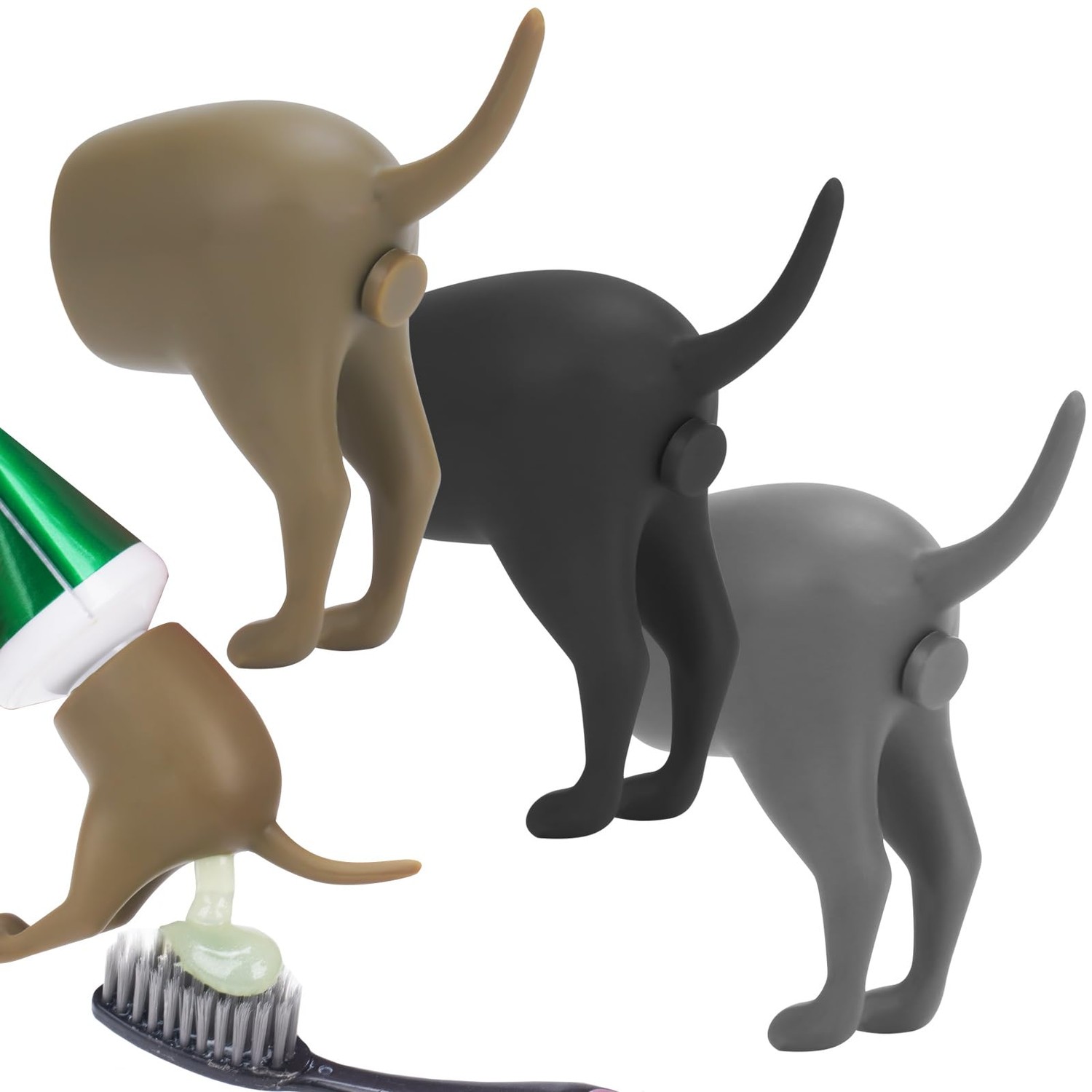 Funny Pooping Dog Butt Toothpaste Topper Pooping Toothpaste Cap ...