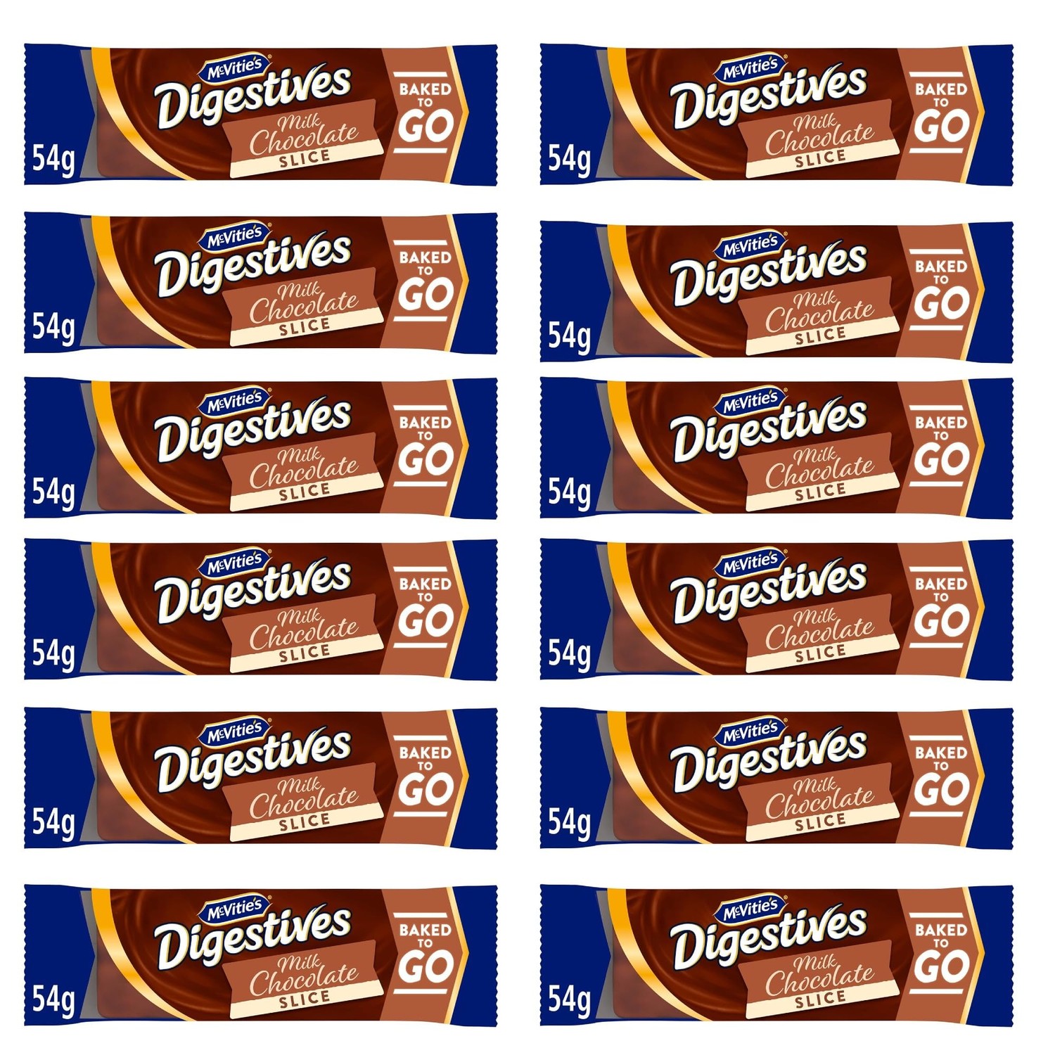 McVitie's Choc Digestive Slice, 12 x 54 g (Pack of 1) - ibspot.com